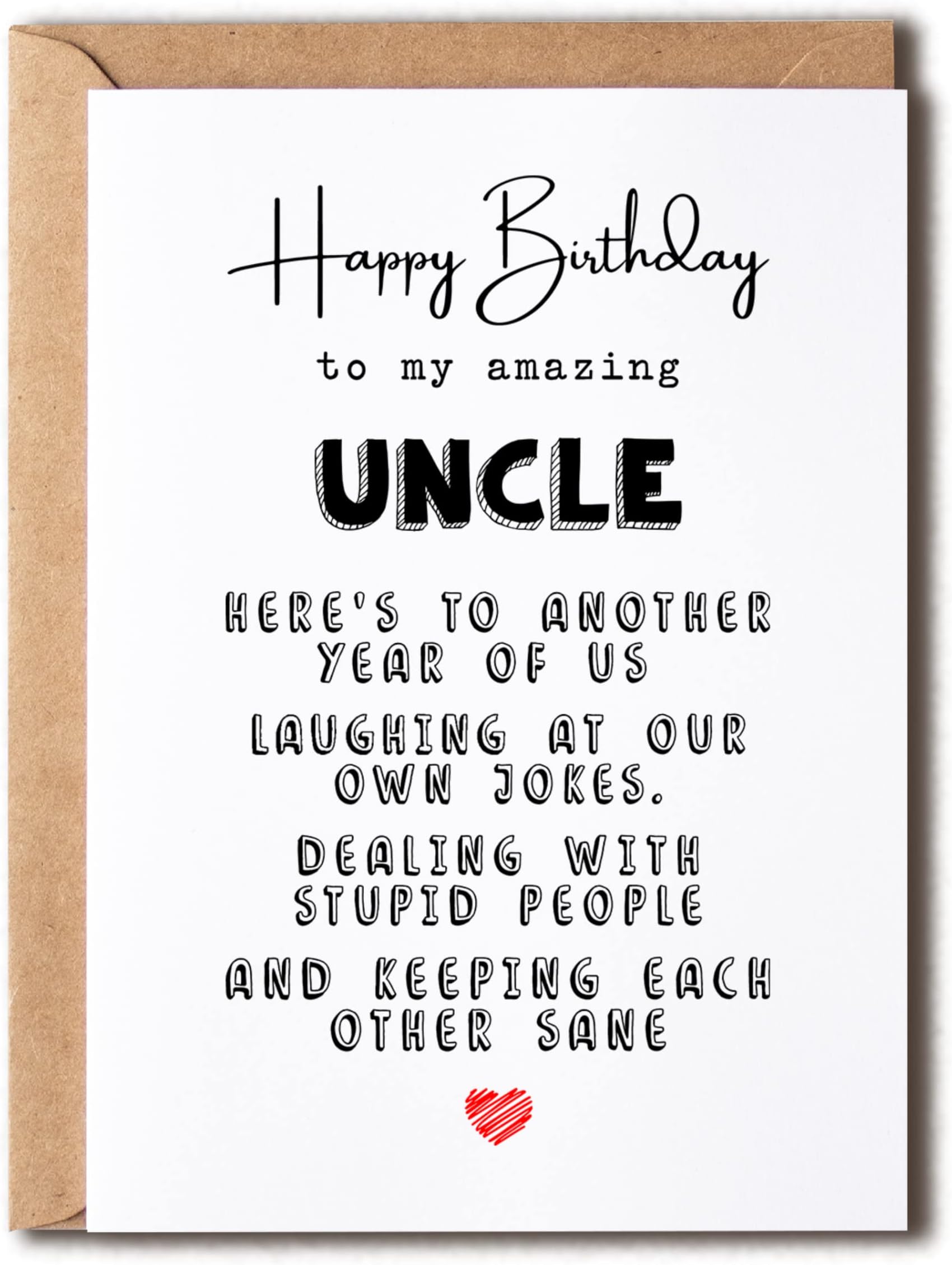 Amazon.com: Alotozo Uncle Birthday Card, Happy Birthday Gifts to My ...