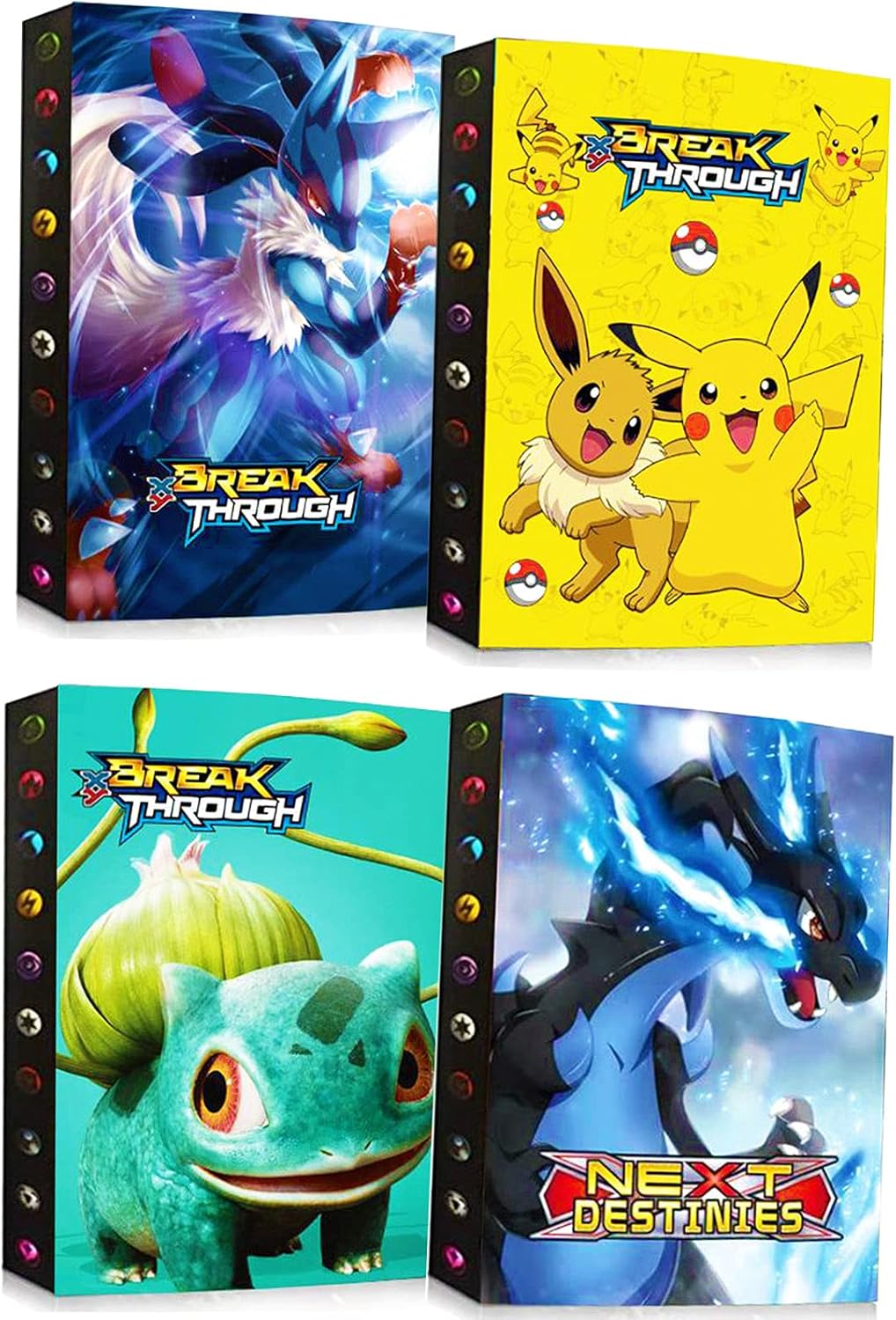 bsdppt Card Binder Compatible with Pokemon Cards, Card Book,trading ...