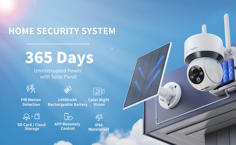 Watch Solar powered security camera how to connect CloudEdge app on ...