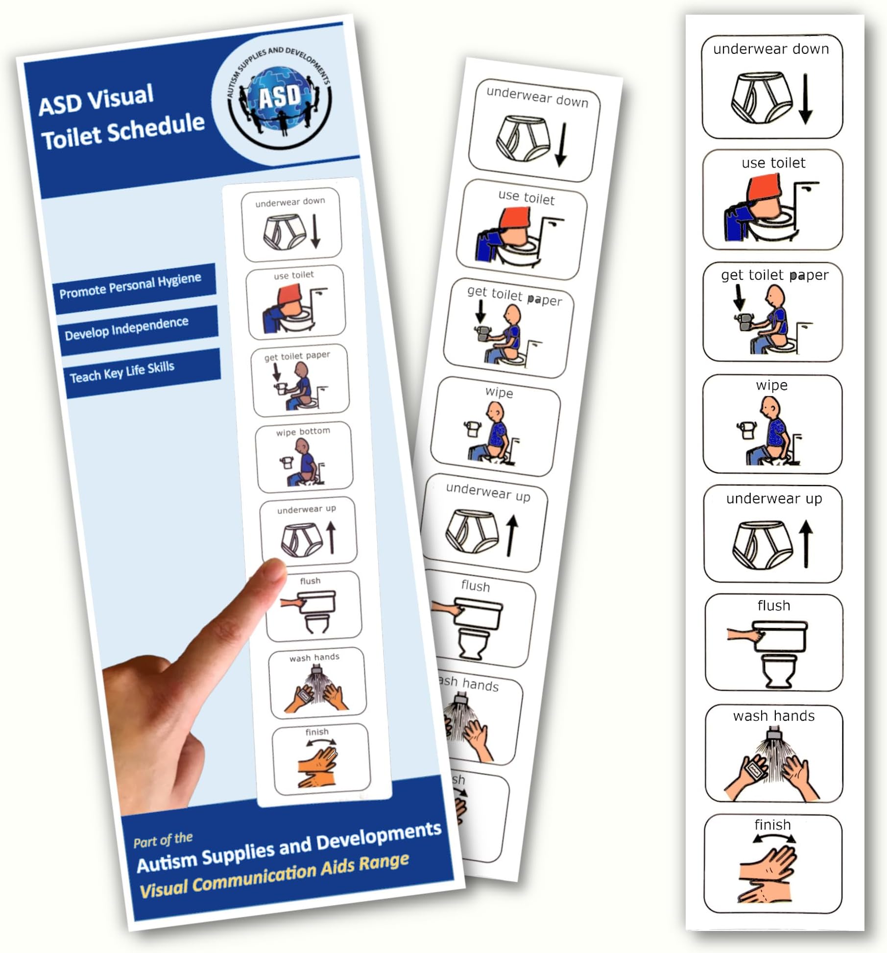 Potty Training Visual Schedule Kids – Teaches Kids to Use The Toilet ...
