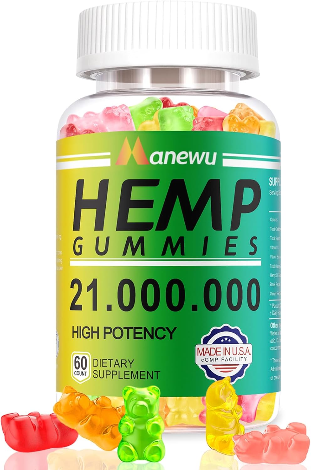 Amazon.com: Hemp Gummies Bears for Fulfilling Bedtime and Discomfort ...