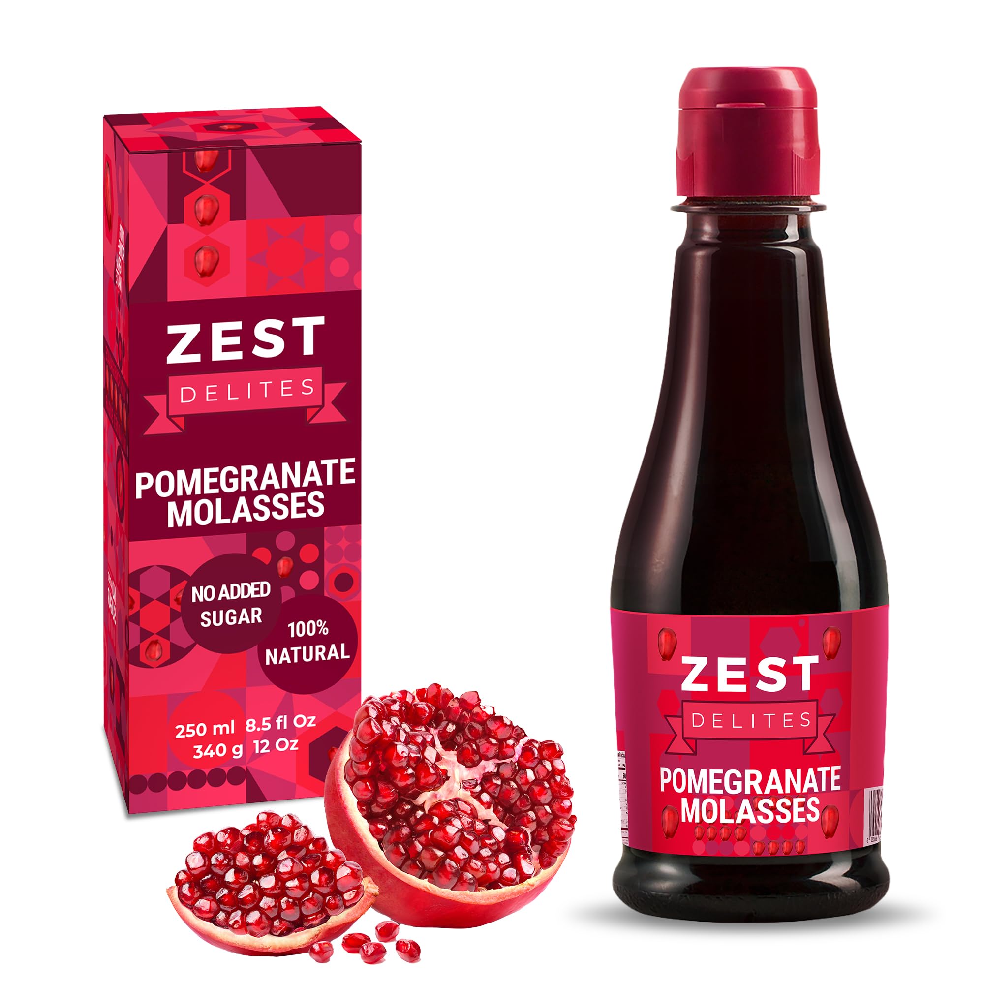 Pomegranate Molasses by Zest Delites, Concentrated Pomegranate Juice ...