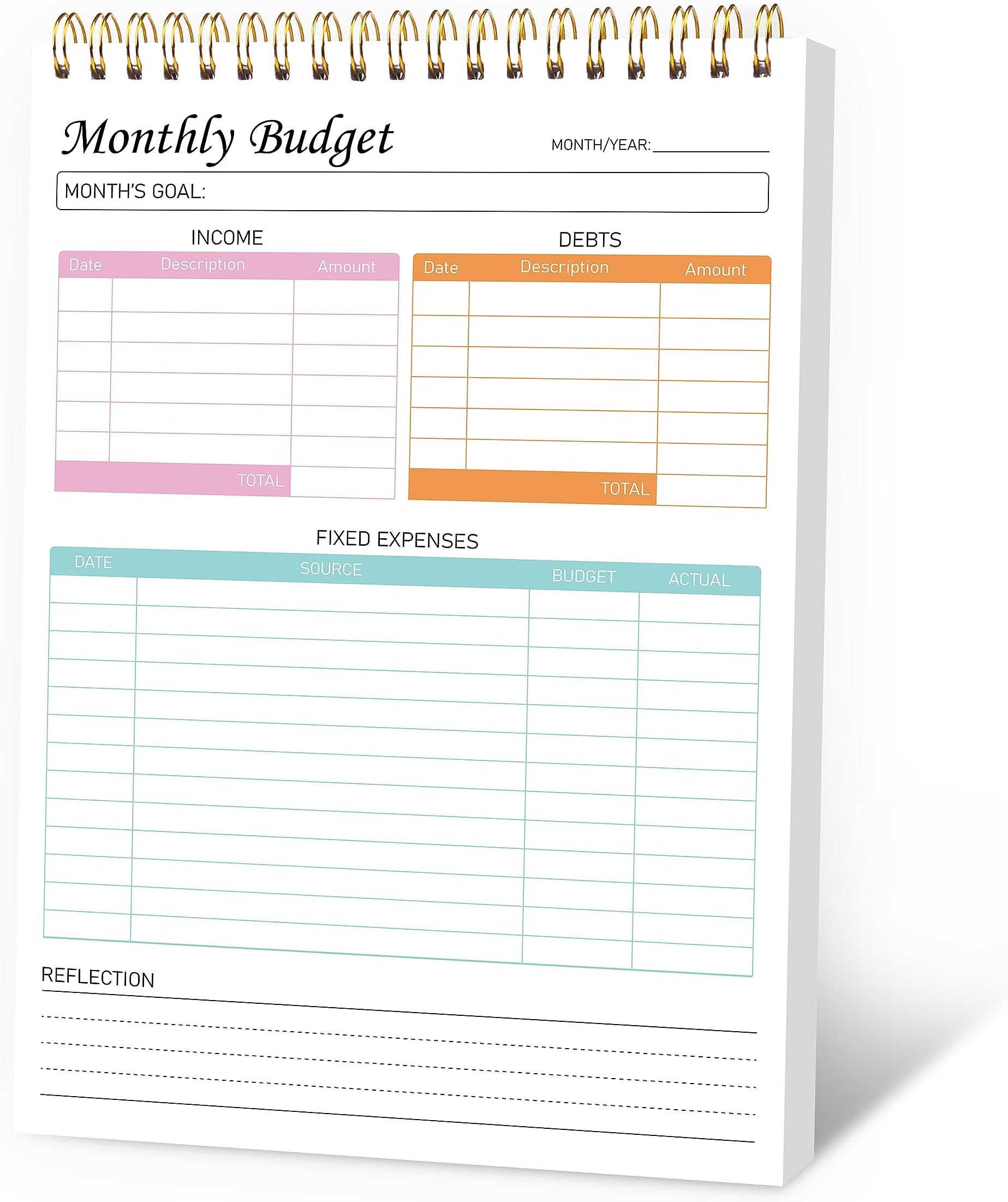 Amazon.com : Budget Planner - A6 Expense Budget Tracker, Budget Book ...