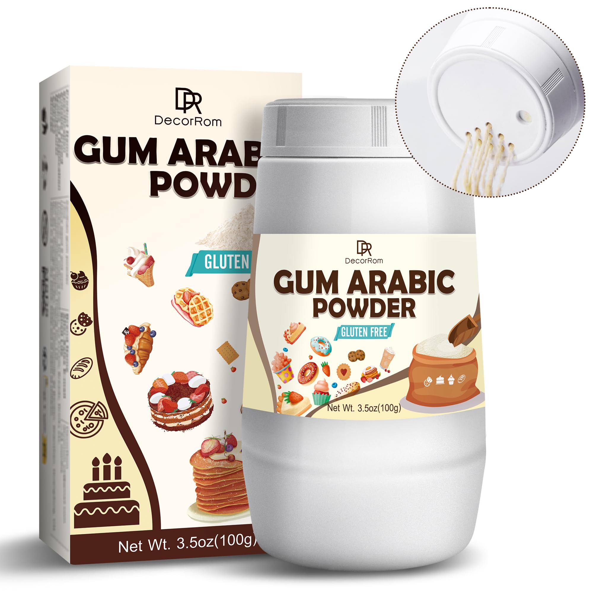 Amazon.com : Gum Arabic Powder 3.5oz - 100% Pure Acacia Gum Powder ...
