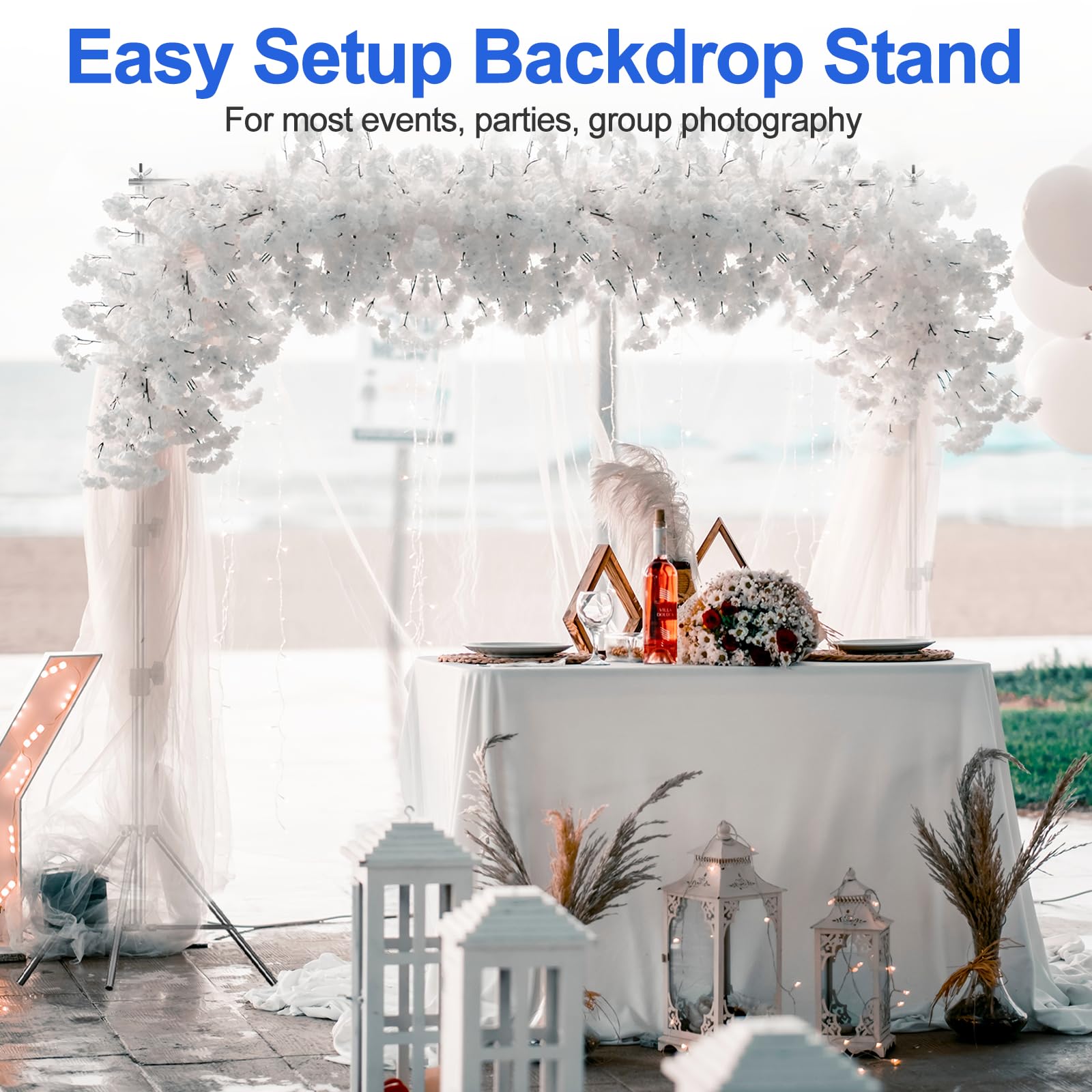Snapklik.com : Backdrop Stand,10x9ft Adjustable Photo Background Holder ...