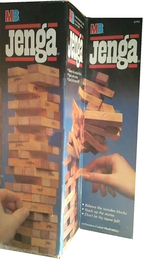Amazon.com: Milton Bradley Jenga (1986 Edition) : Toys & Games