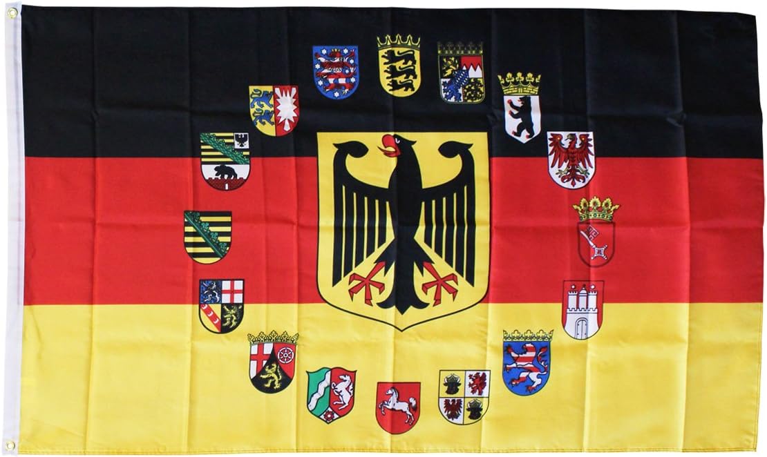 Amazon.com : 3x5 Deutsches Reich Crest Flag Germany Banner German ...