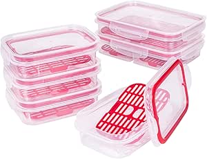 Amazon.com: Set of 3/6 Hermetic Plastic Food Storage Containers ...