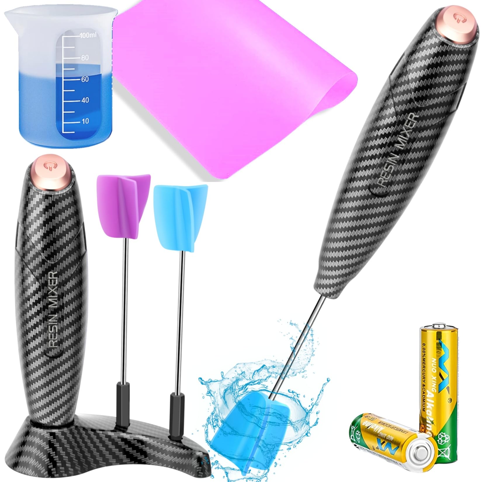 Amazon.com: Electric Resin Mixer,Silicone Measurings Cups for Resin ...