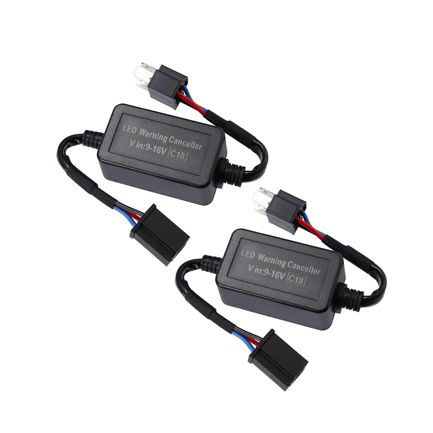 X AUTOHAUX 2pcs H4 HB2 9003 Error Free Load Resistor Wiring Harness ...