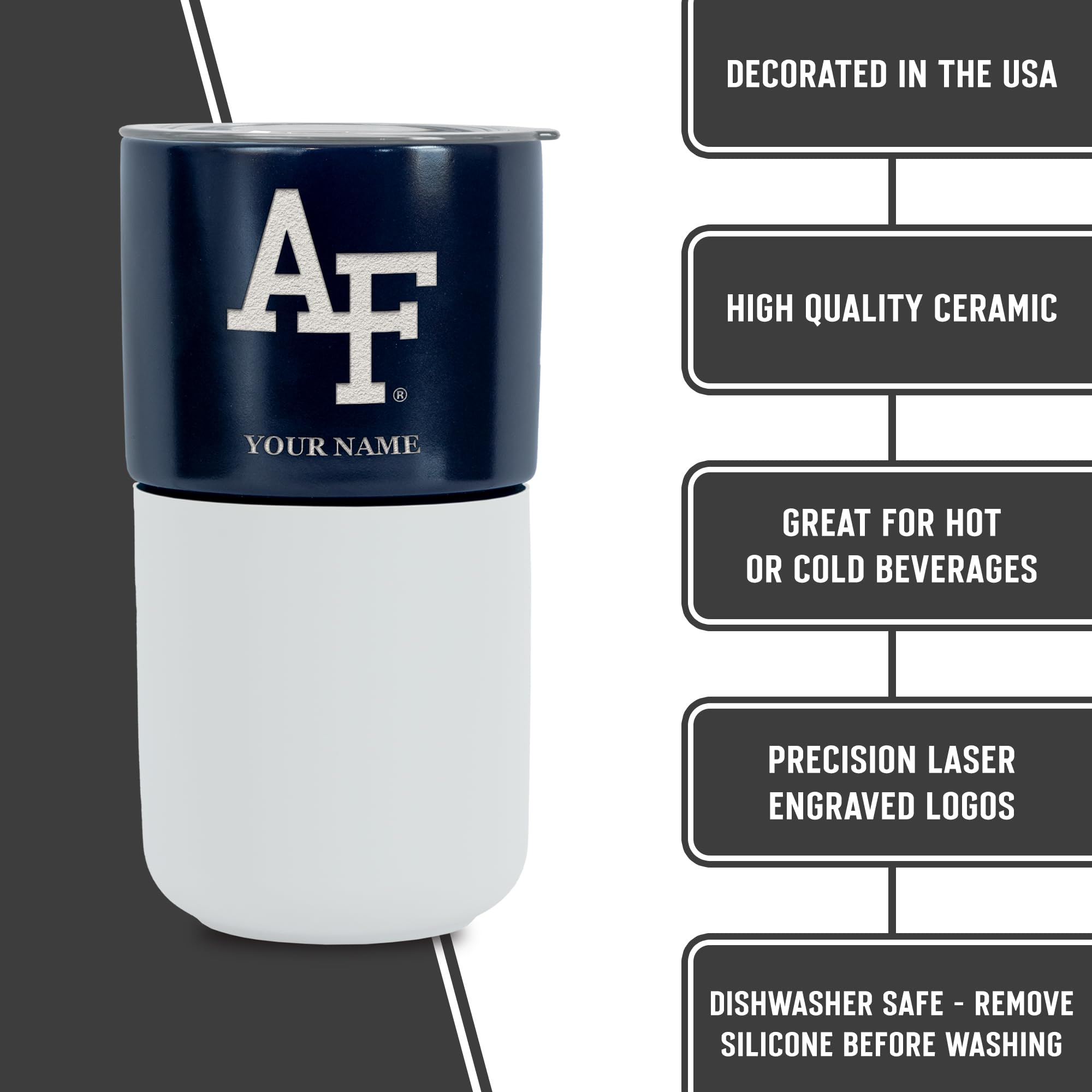 Simple Modern Cup NCAA Team Laser Engraved Ceramic Bistro Mug - 15oz ...