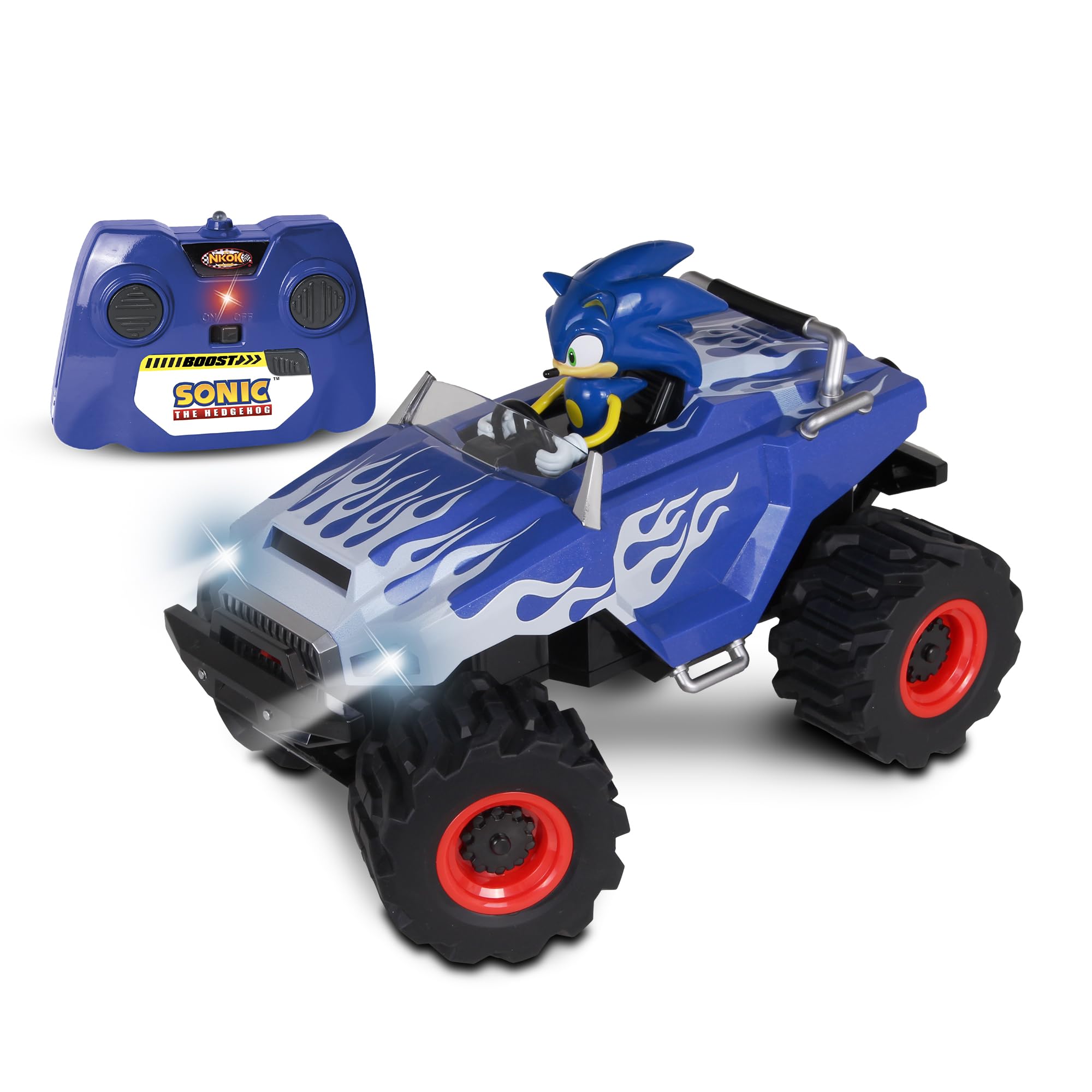Snapklik.com : RTR RC Sonic Racing Crossworlds Monster Truck w/Sonic