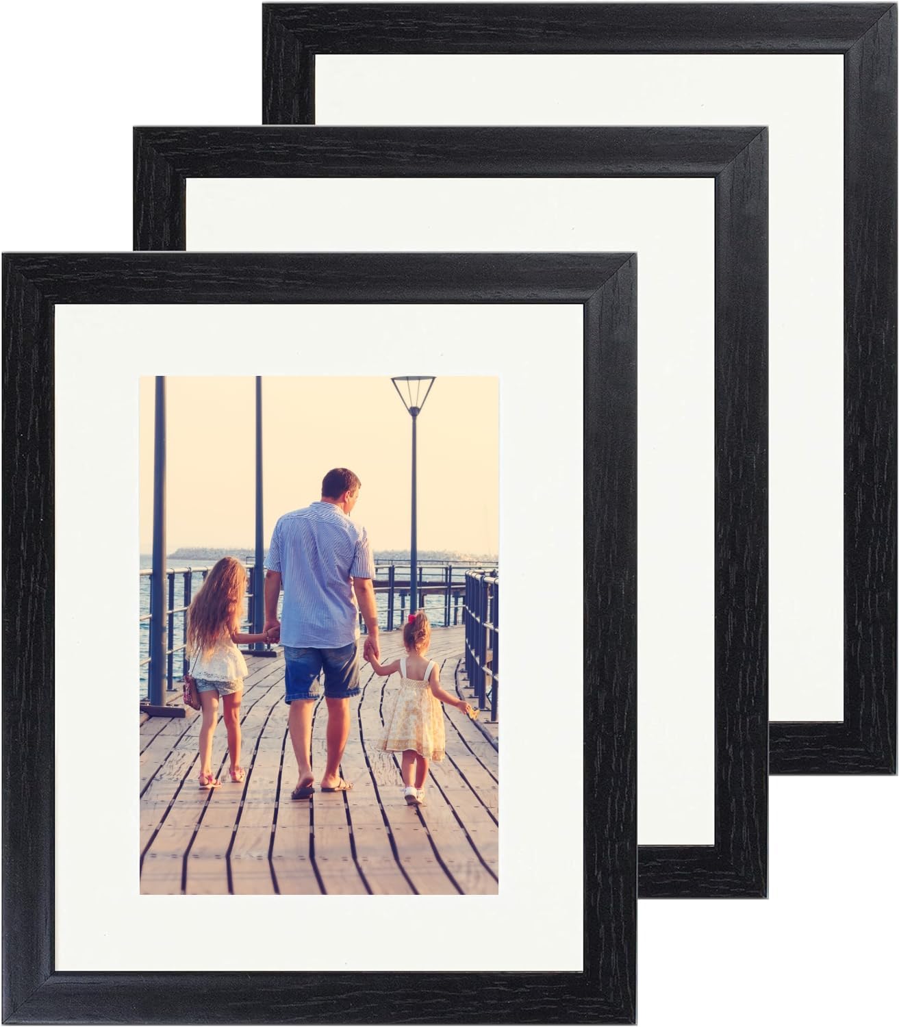 8x10 Inches Picture Frames Black With Glass Front [Pack of 10] - Wall ...