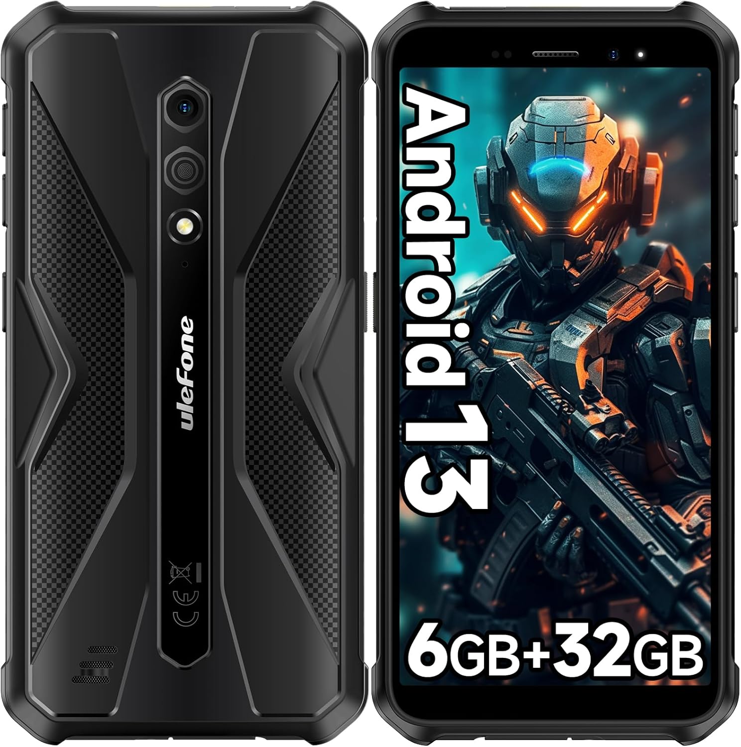 Amazon.com: Ulefone Armor X12 Rugged Smartphone, Android 13 Go, 6GB ...