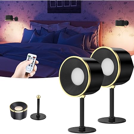 Deyagoo LED Wall Sconce, Wall Mounted Lamp with Rechargeable Battery ...