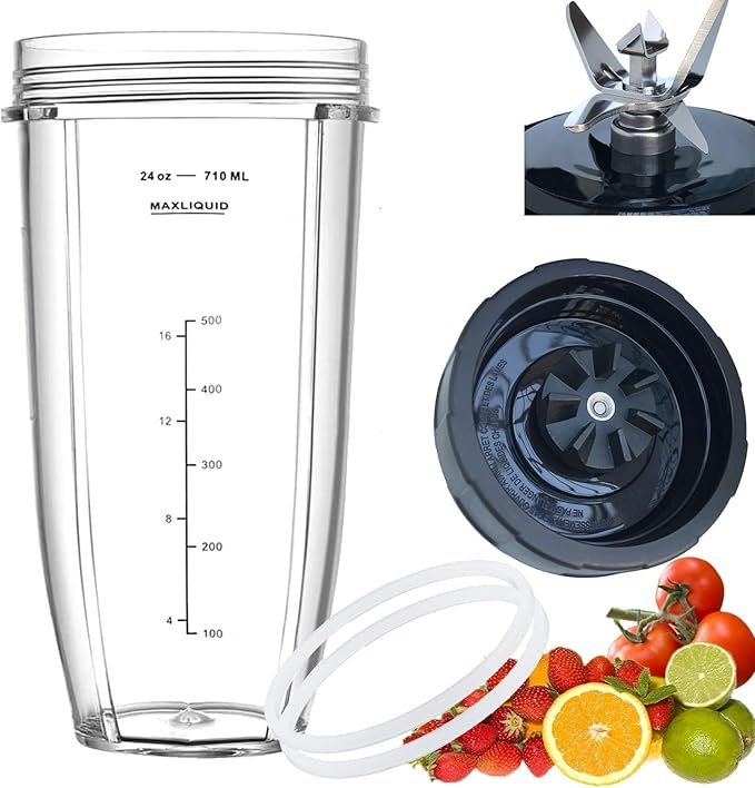 Amazon.com: [ New Model] Replacement blender Blade and 24oz Cup ...