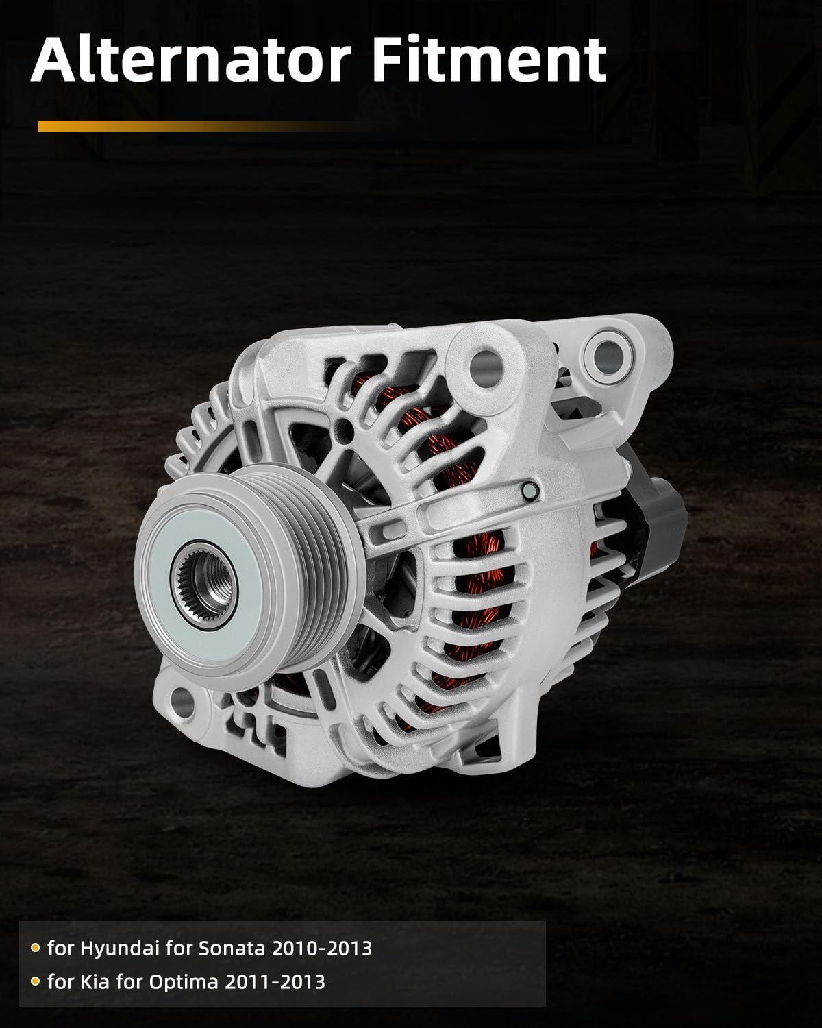 High Output Alternator AUTOMUTO Automotive Alternators Fit For 110Amp ...