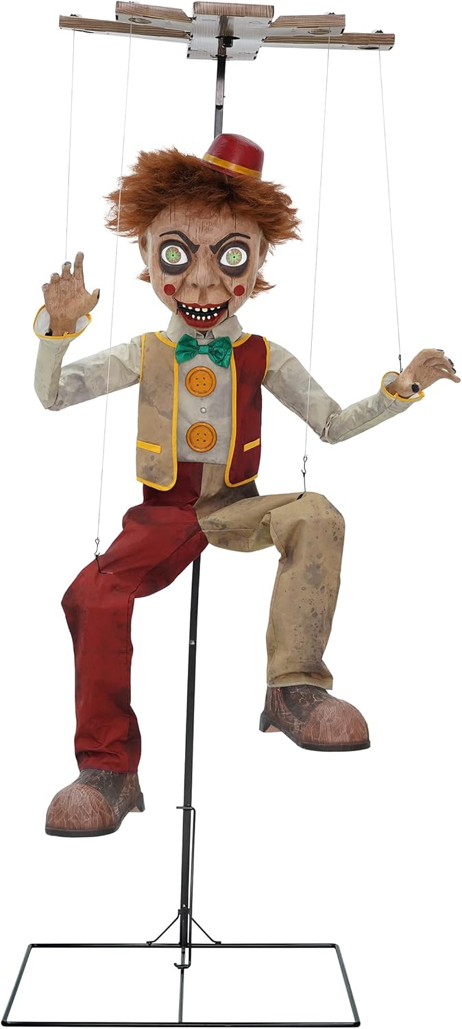 Amazon.com: Spirit Halloween 7.7 Ft Bobby Strings Animatronic ...