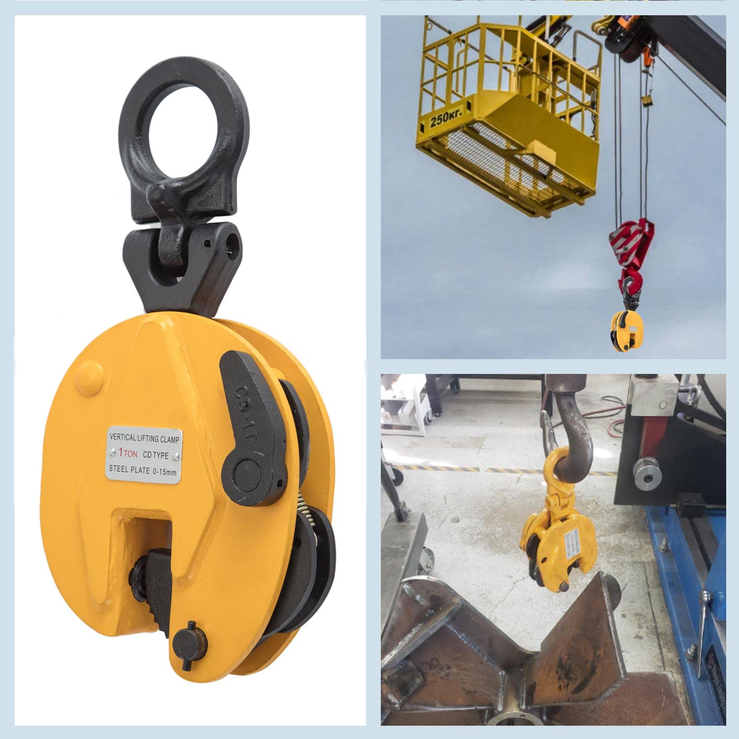 Snapklik.com : Vertical Plate Clamp 2200LBS/01T Plate Clamp Jaw Opening ...