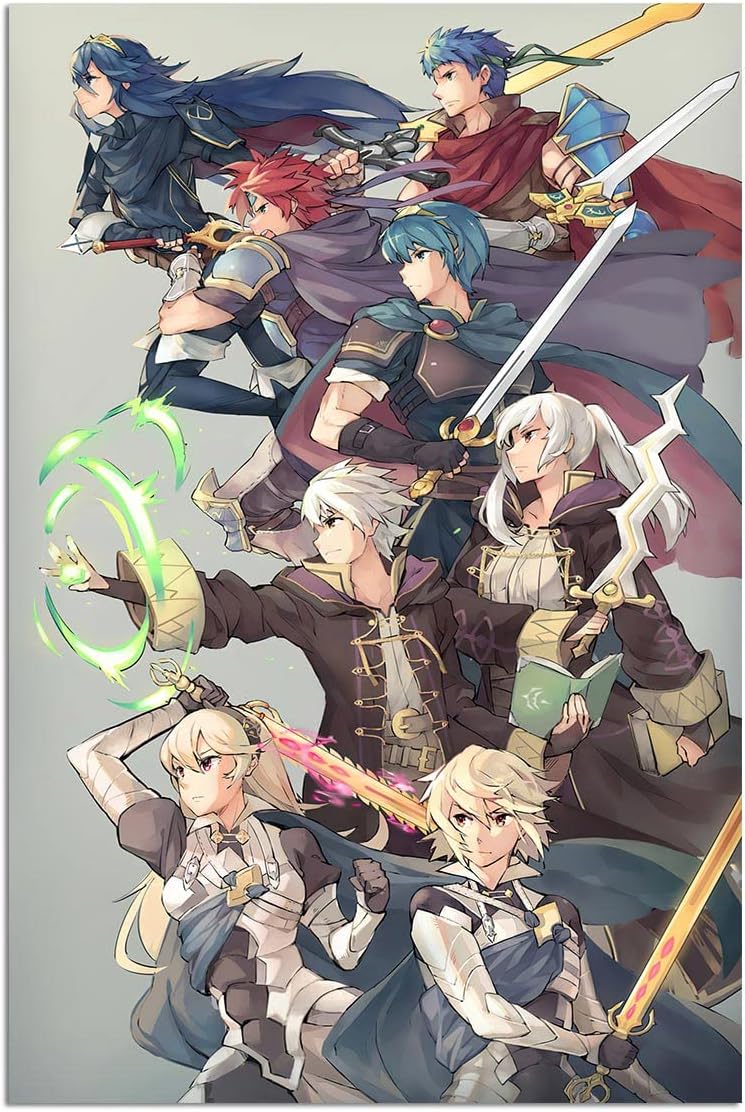 Amazon.com: AFWM Fire Emblem Awakening Poster,All Characters,Fire ...