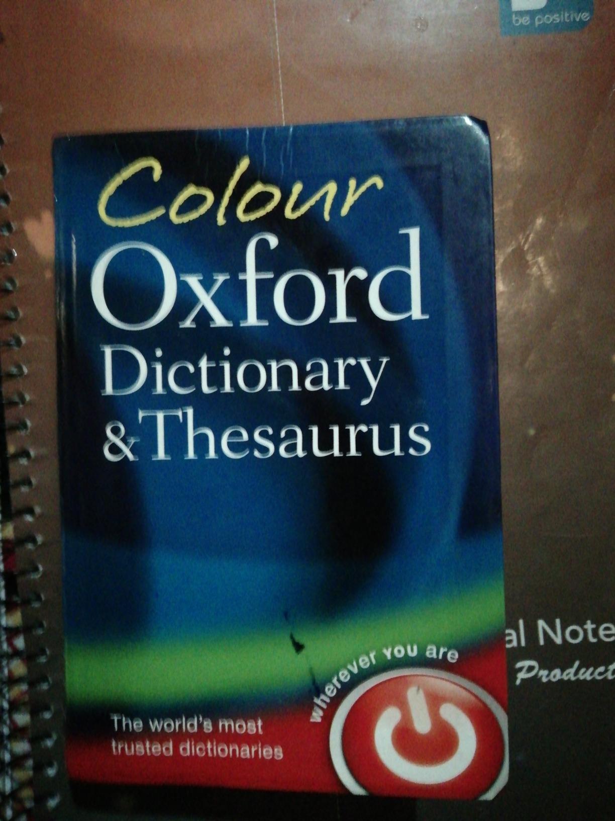 COLOUR OXFORD DICTIONARY & THESAURUS 3E: FL : Oxford Dictionaries ...