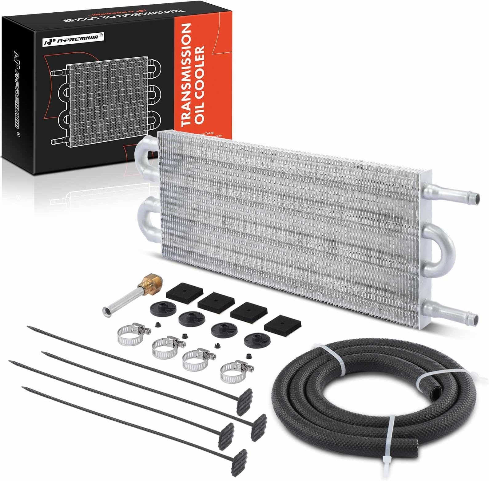 Amazon.com: A-Premium Transmission Oil Cooler, Universal Aluminium 4 ...