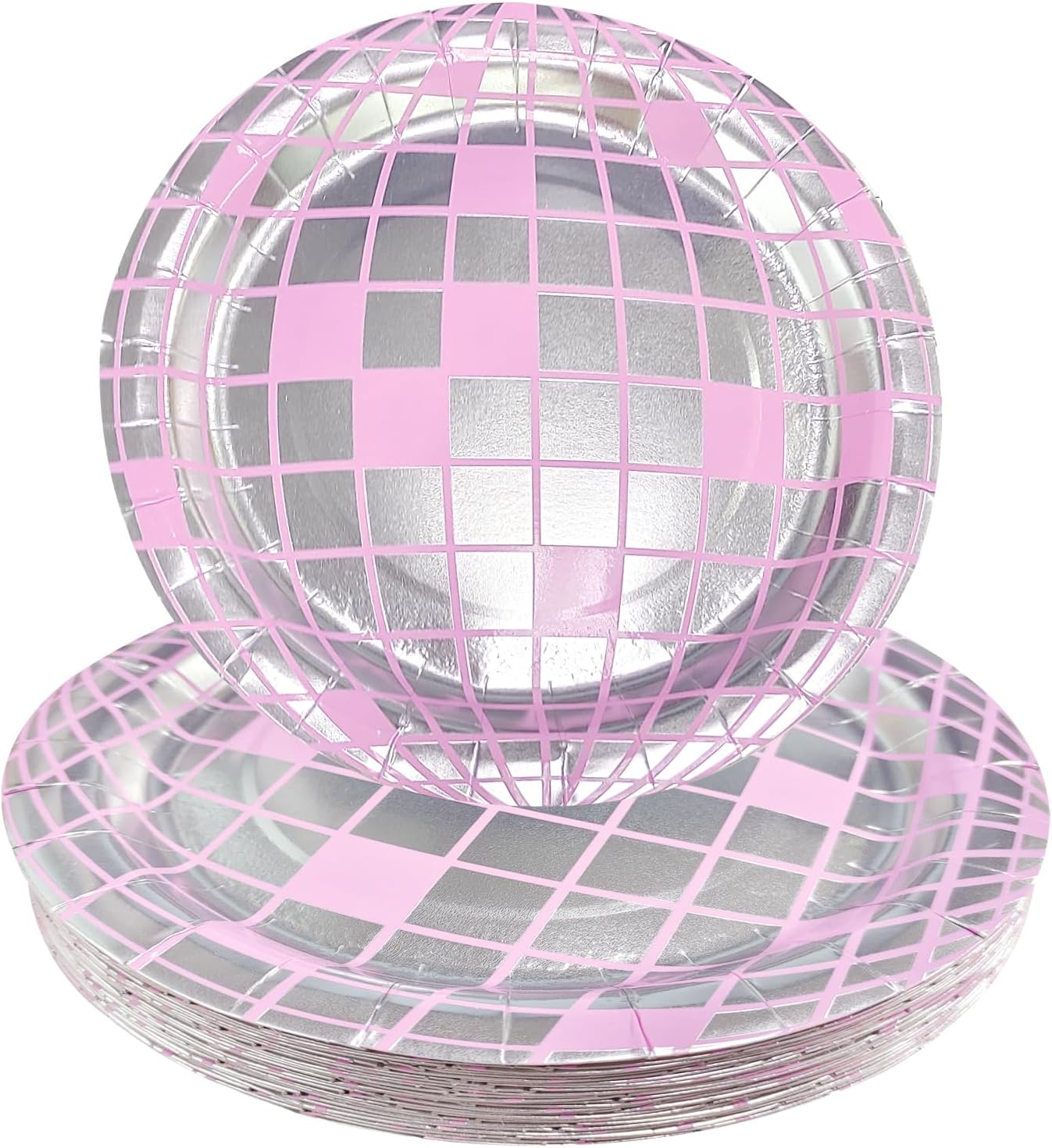Amazon.com: xo, Fetti Disco Ball Paper Plates - 25 pk, 9 ...