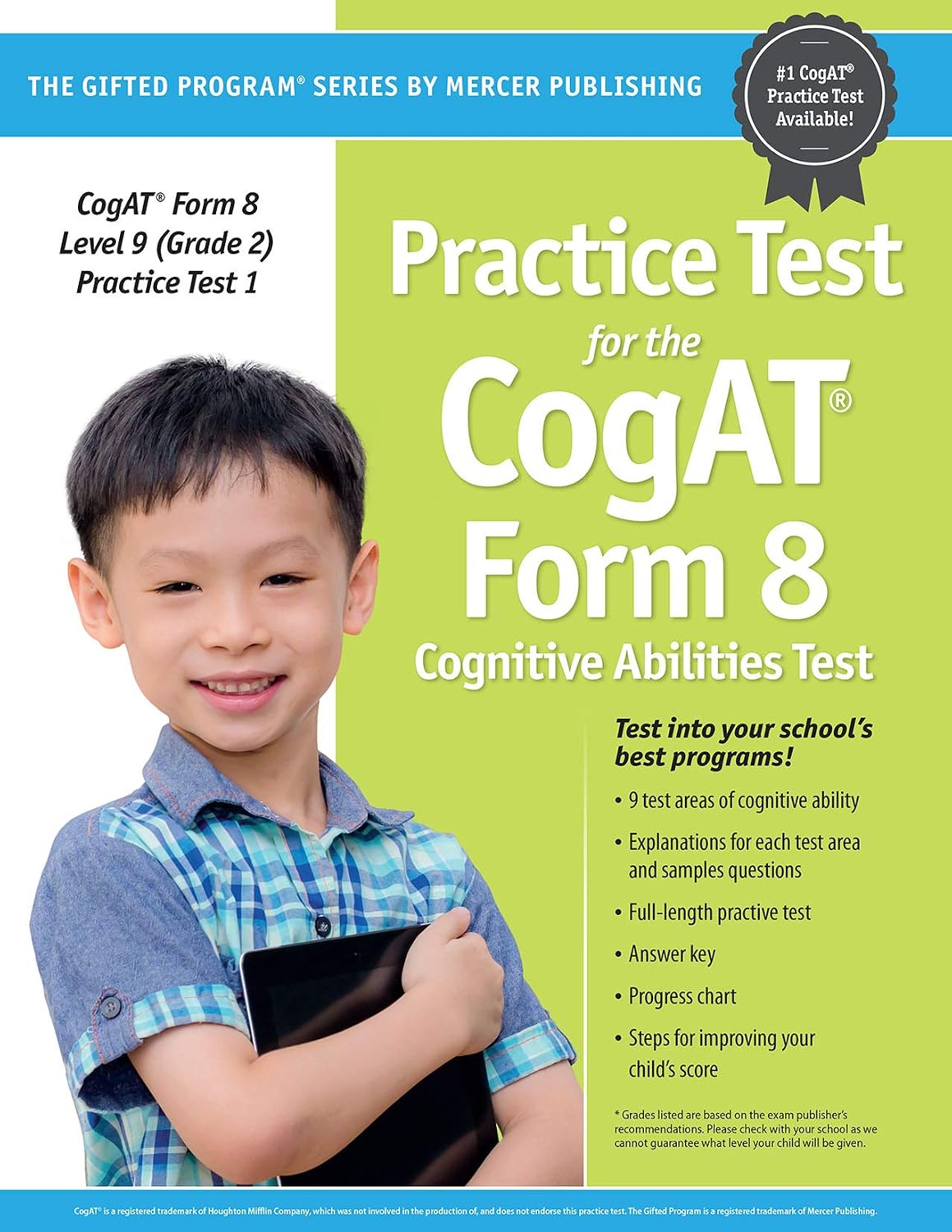 Amazon.com: Practice Test 1 for the CogAT Form 8 exam Level 9 Grade 2 ...