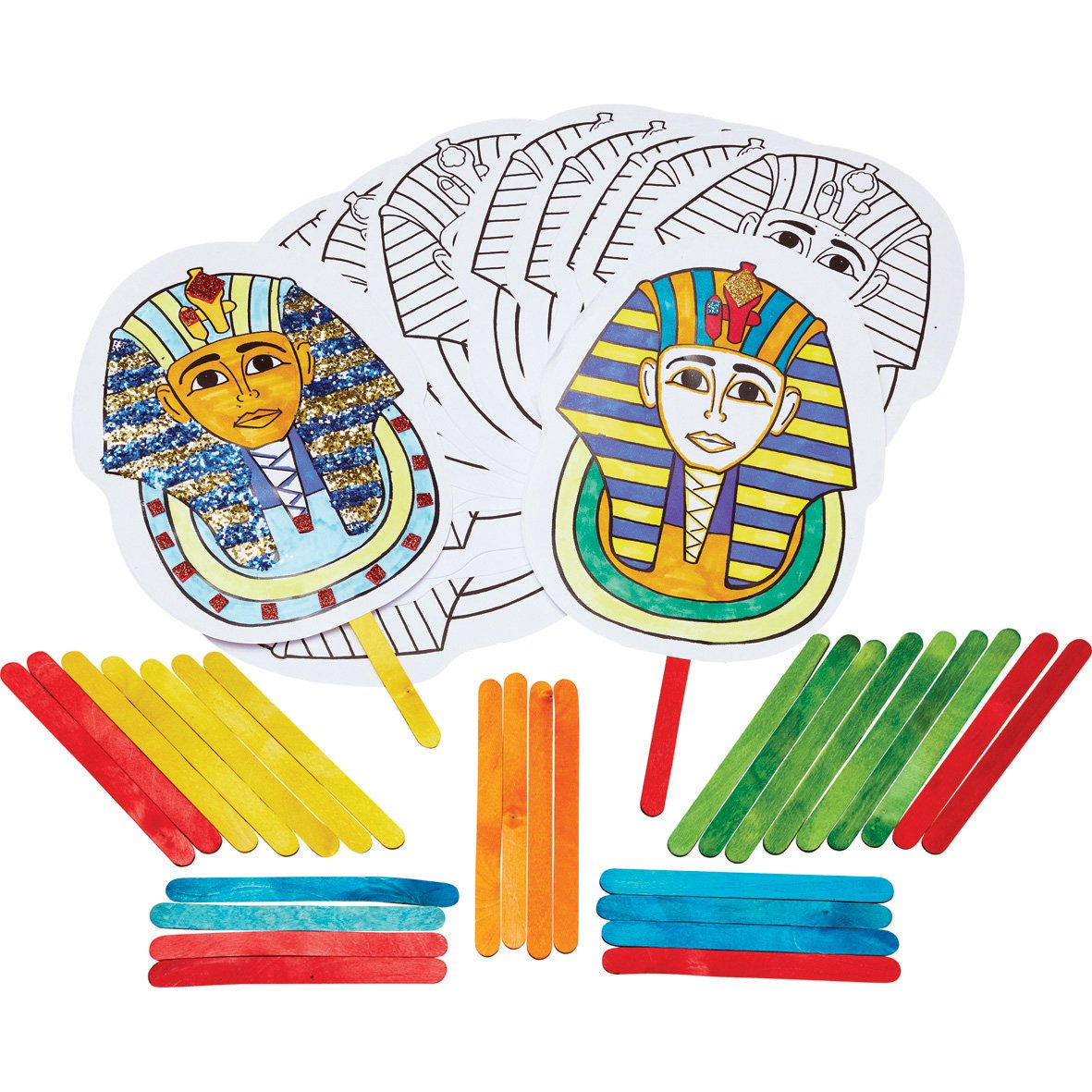 Springboard 25038 Tutankhamun Stick Children-DIY Hand Puppets, Small ...