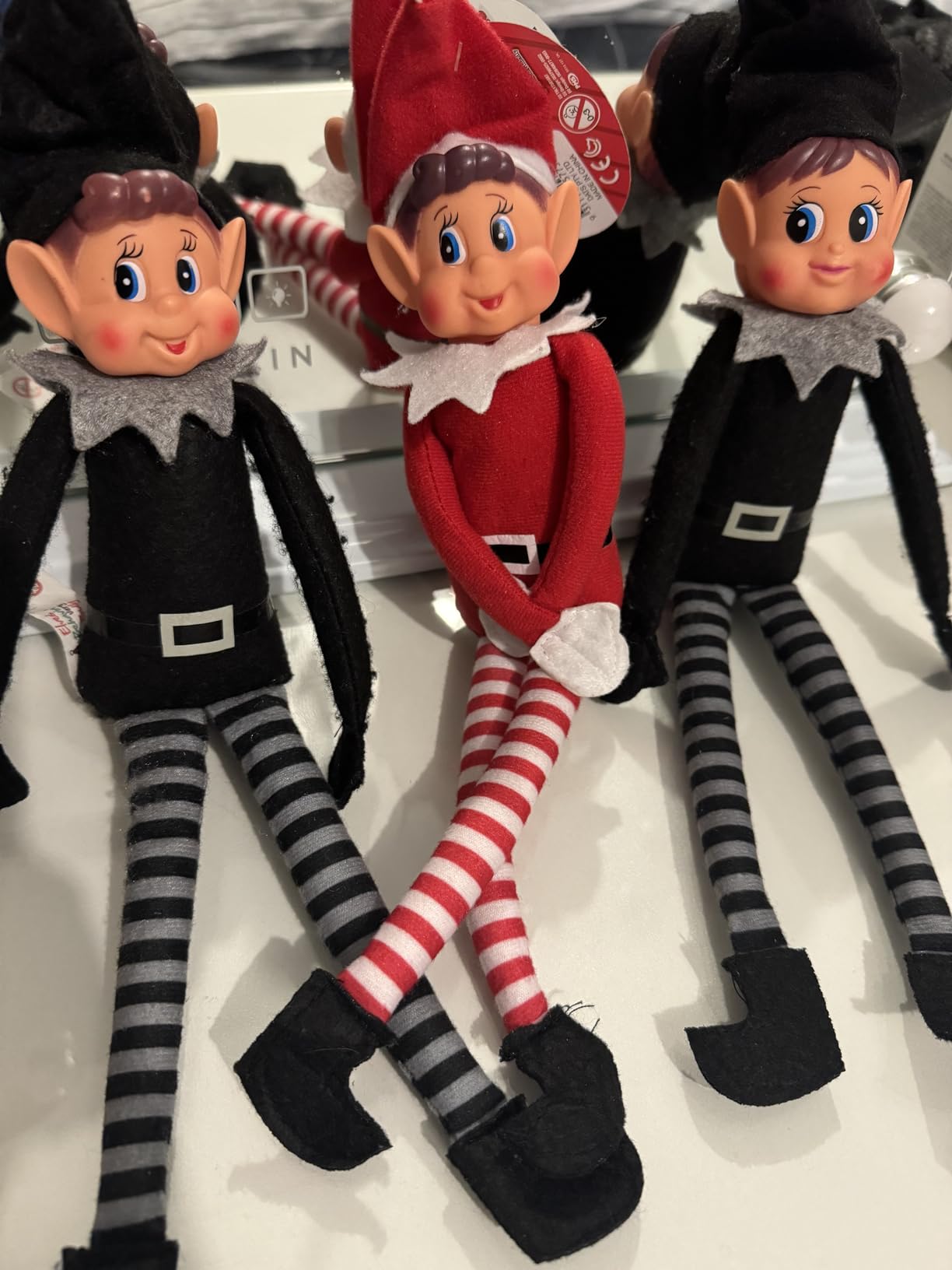 Elves Behavin' Badly 12 Inch Long Leg Soft Body Vinyl Face Elf with Hat ...