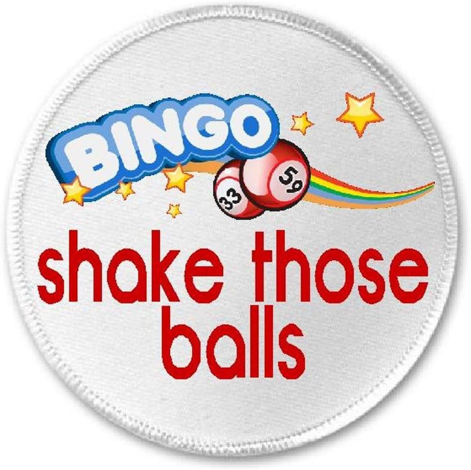 Amazon.com: Bingo Shake Those Balls - 3" Sew/Iron On Patch Lucky Number ...
