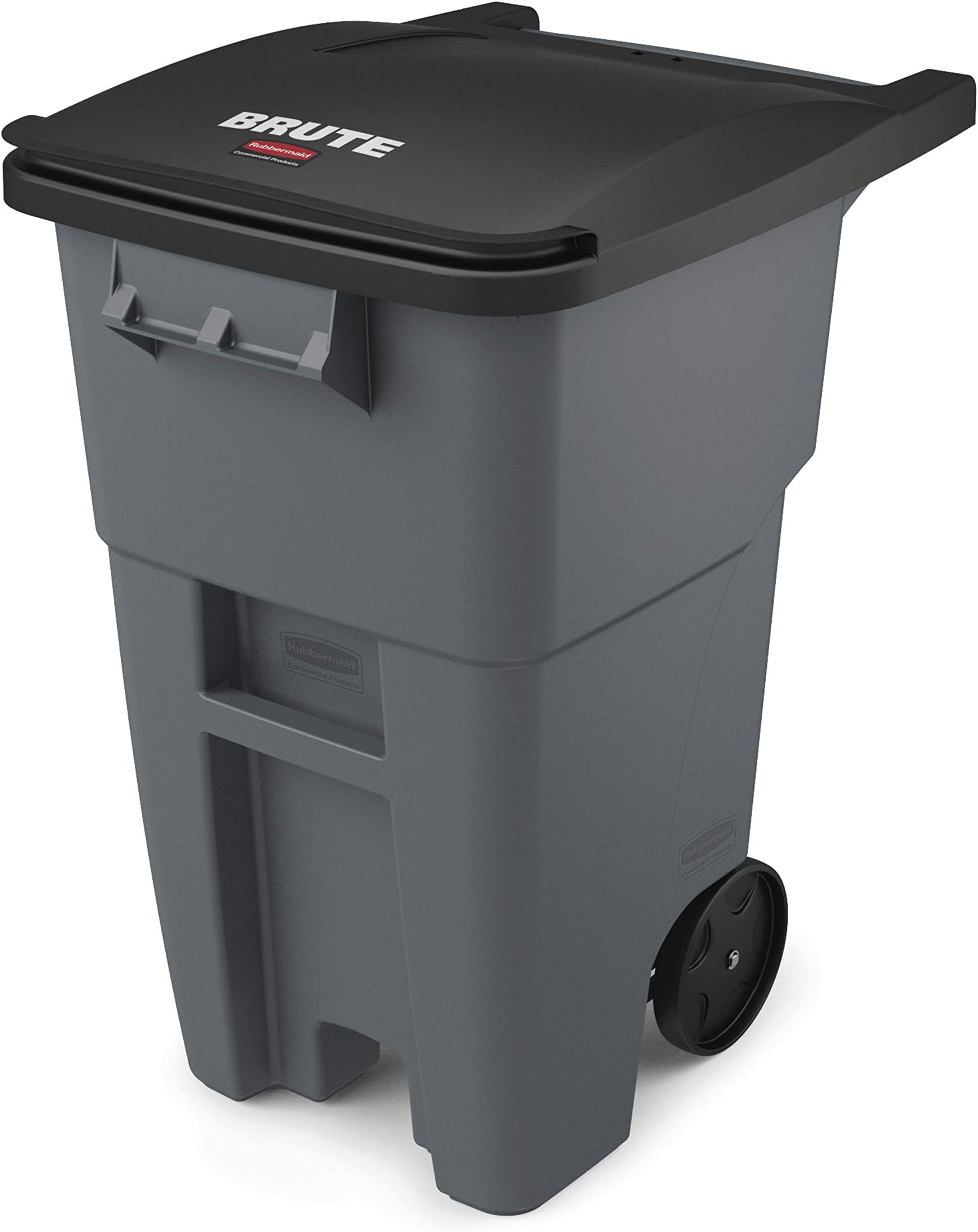 Amazon.com: Brute Rubbermaid Gray 50 Gal Rollout Container w/Lid ...