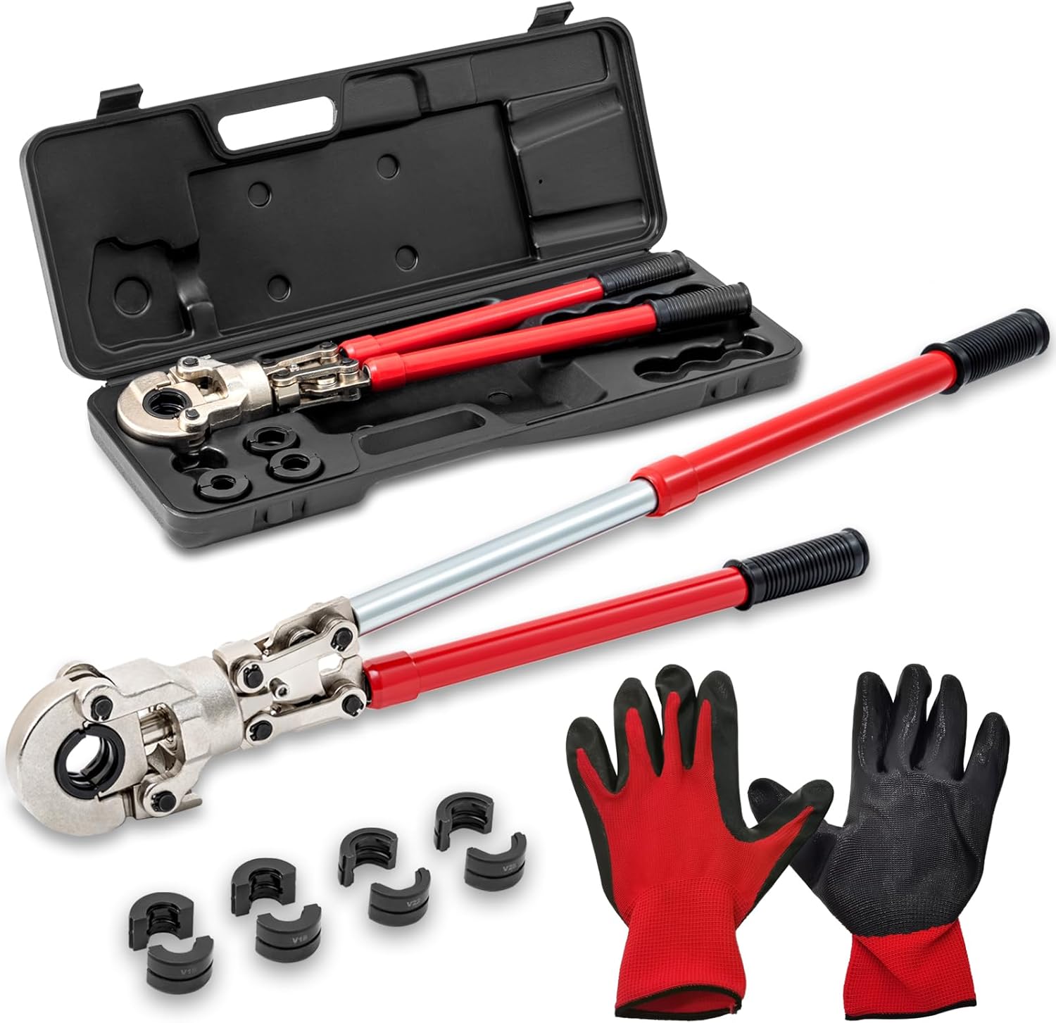 Copper Tube Crimping Tool Kit, Pro Press fittings Crimping with 4 Quick ...