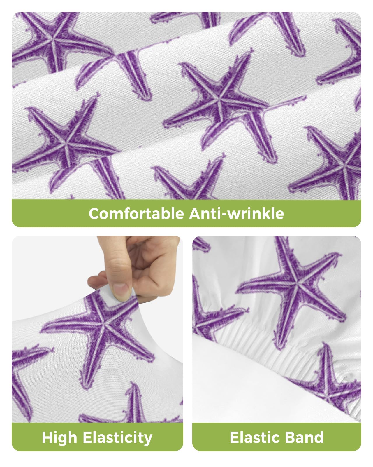 Purple Starfish Barstool