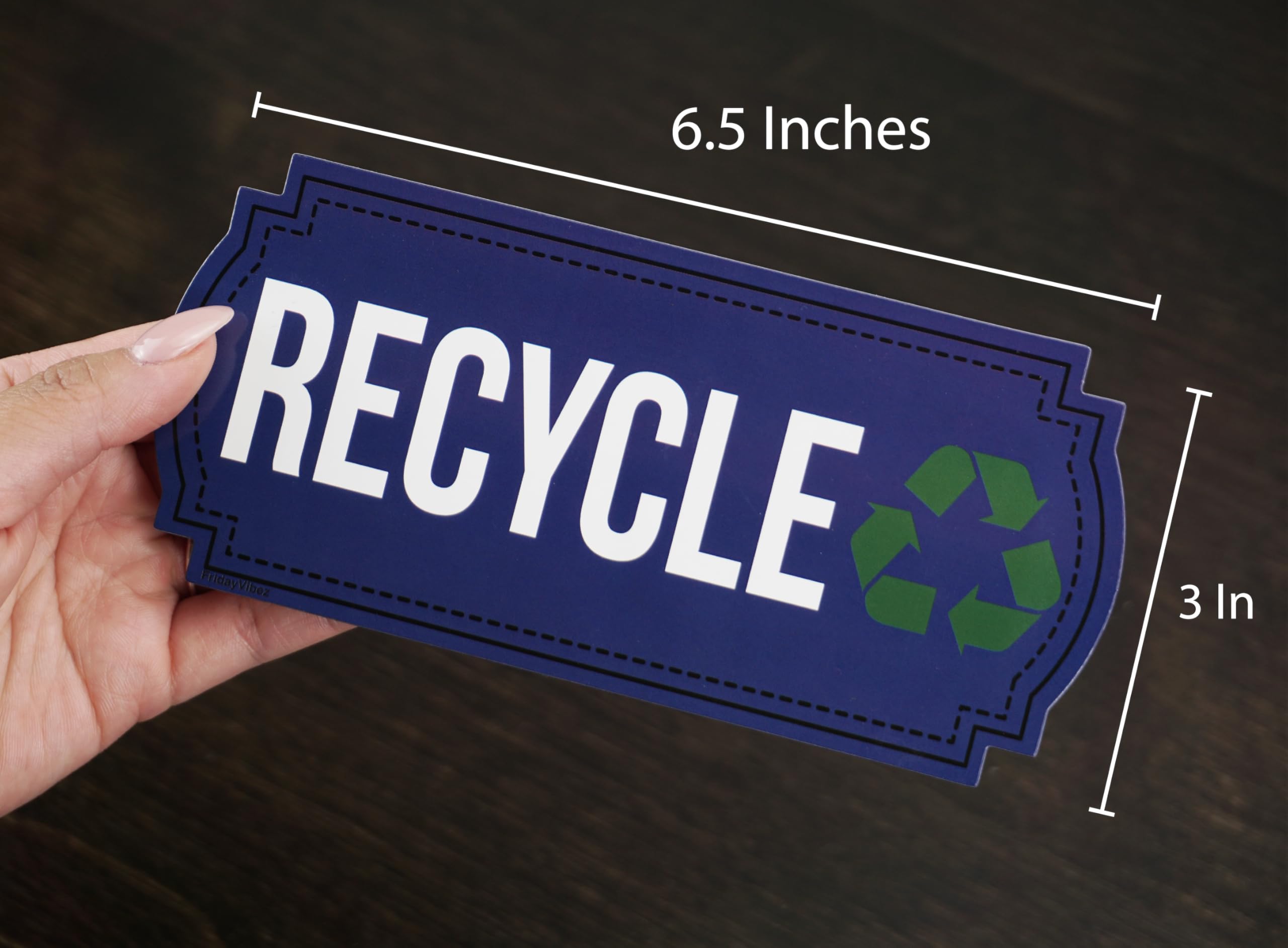 Snapklik.com : Recycle And Trash Magnets For Kitchen Cans And Recycling ...