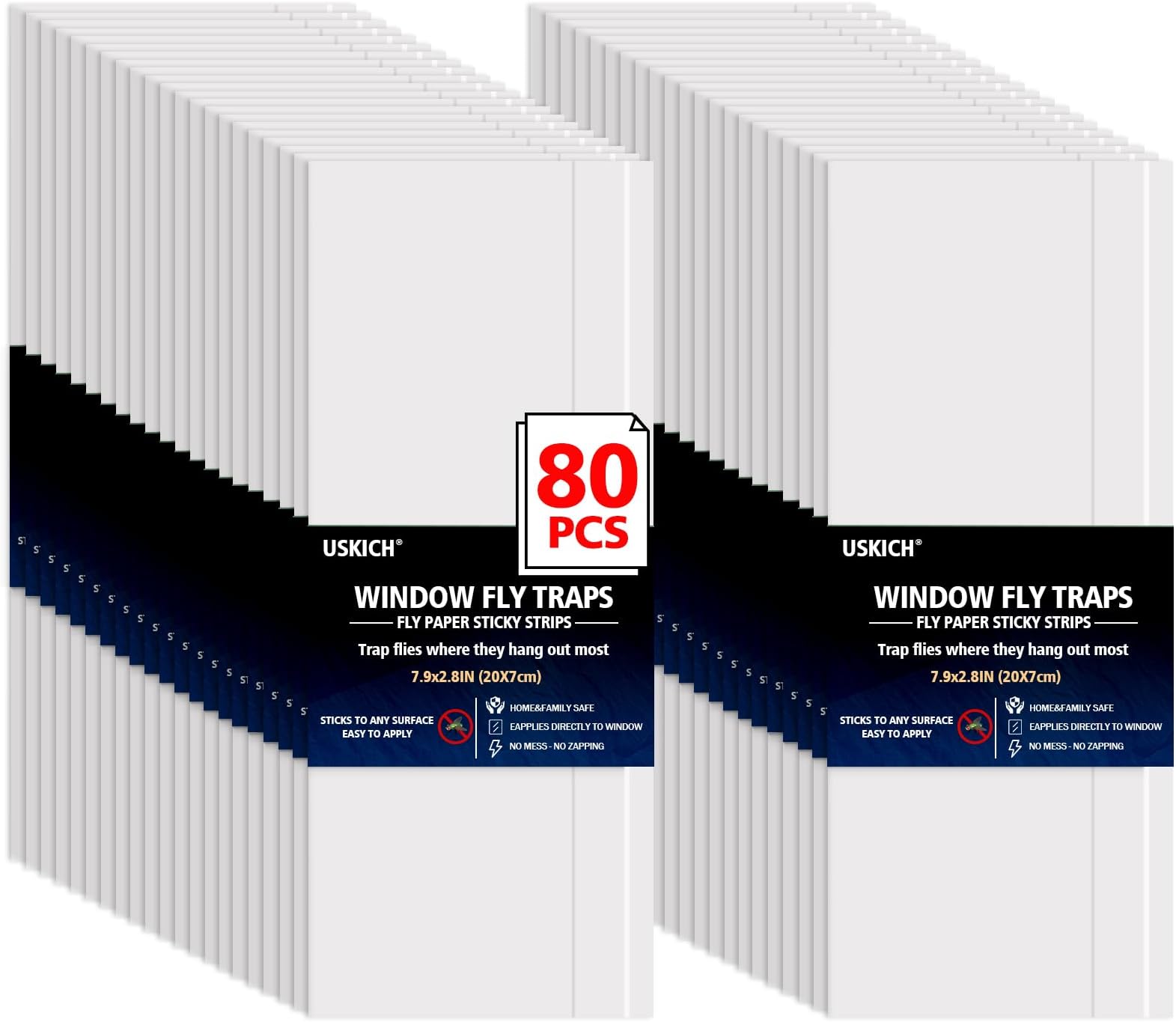 Amazon.com : Harris Indoor Window Fly Trap, 12 Pack Clear Sticky Strips ...