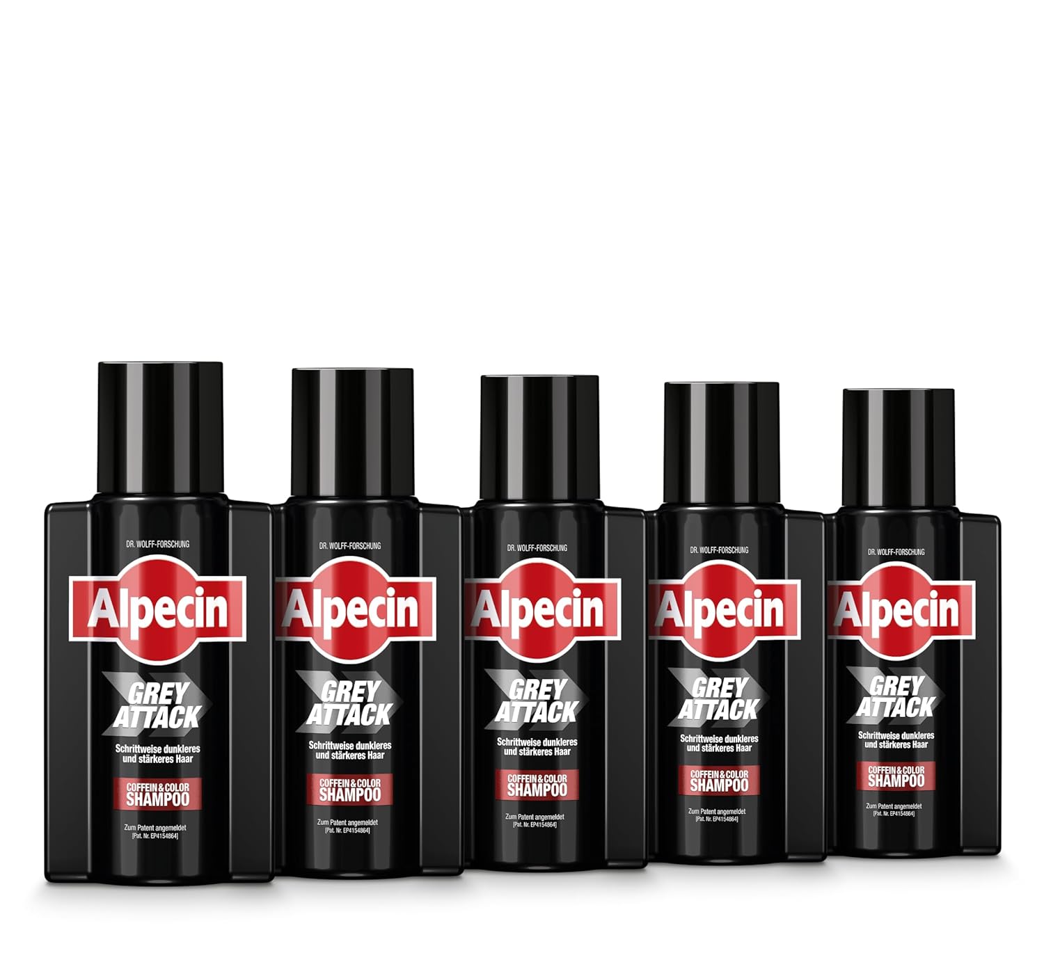 Alpecin Grey Attack Coffein Shampoo 5x75ml gegen graue Haare