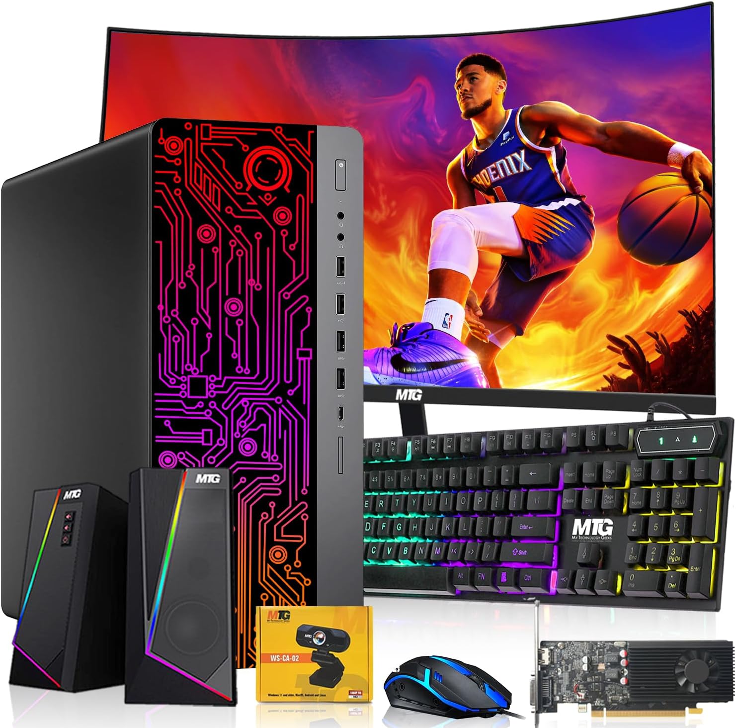 Amazon.com: HP Z1 Desktop RGB Computer PC Intel i7-9th Gen, 16GB DDR4 ...