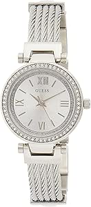 Guess Damen Analog Quarz Uhr mit Edelstahl Armband W1009L1 : Guess ...