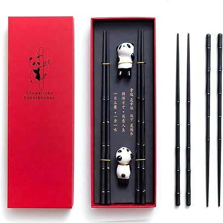 MZSX Chopsticks, Gift Set, High-end Luxurious Professional Design ...