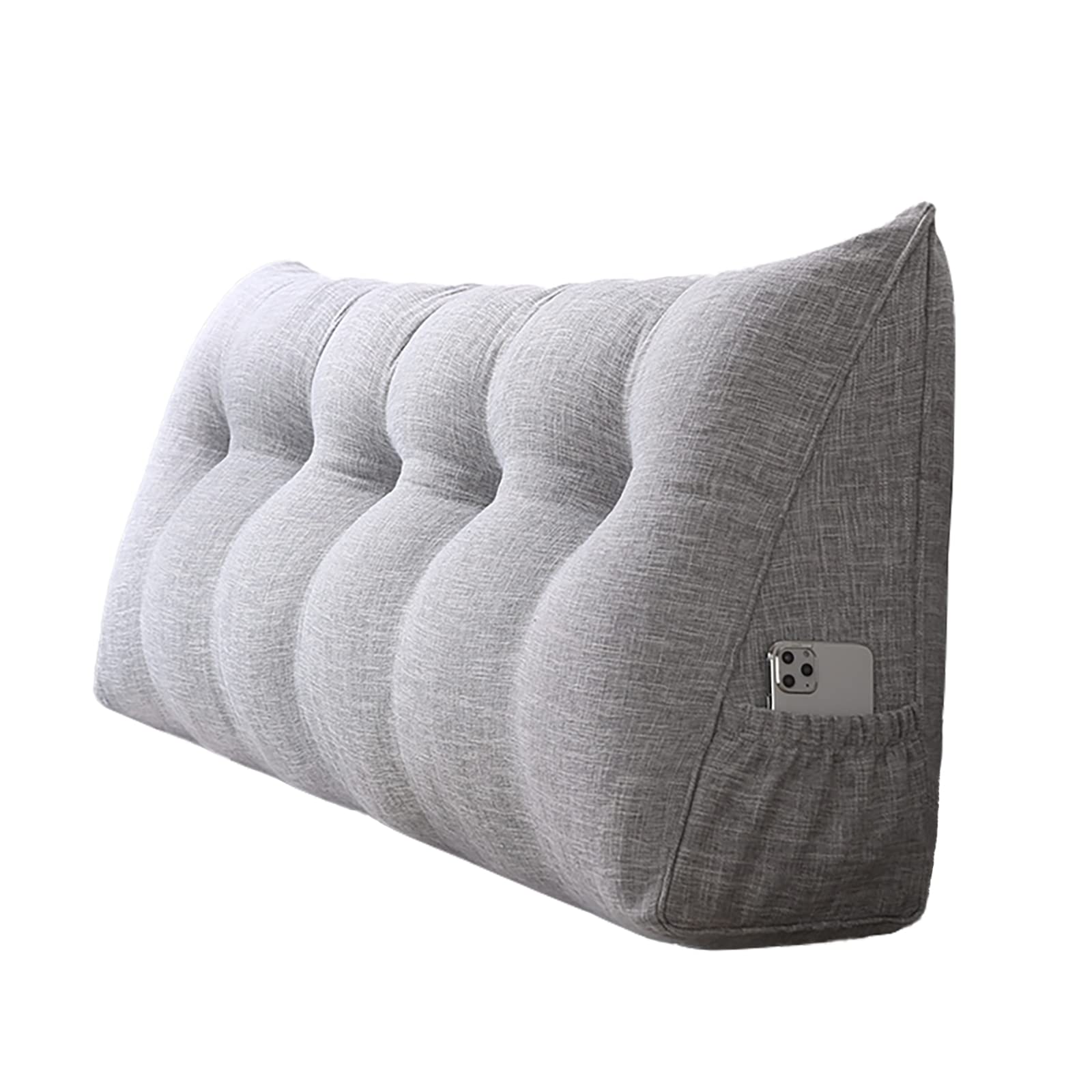 WANKEI Coussin triangulaire pour tête de lit, grand coussin ...