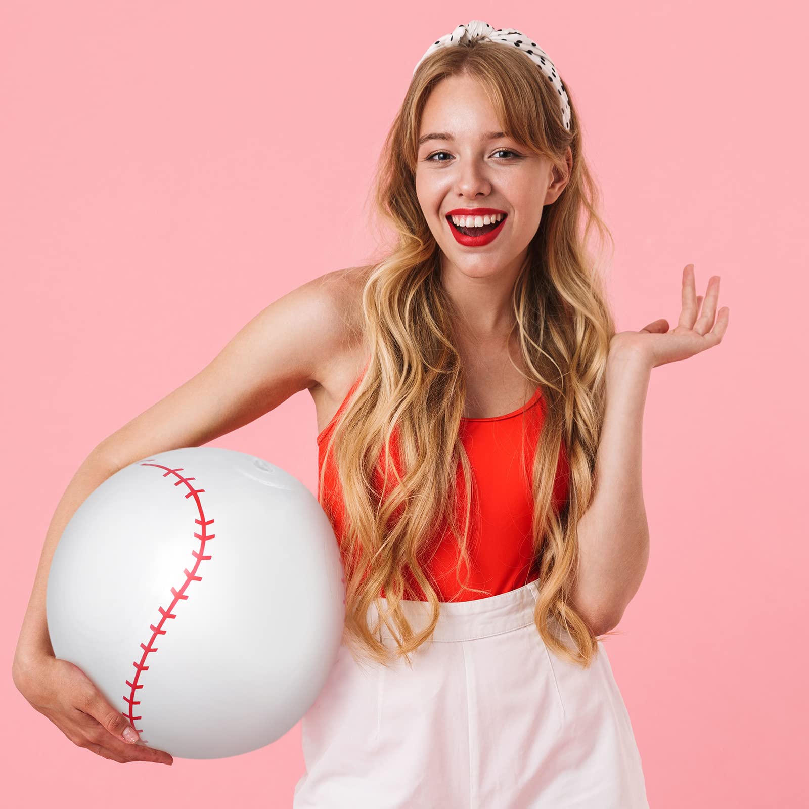 Snapklik.com : Lewtemi 3 Pcs Set Of Inflatable Baseball Bat Beach Ball ...