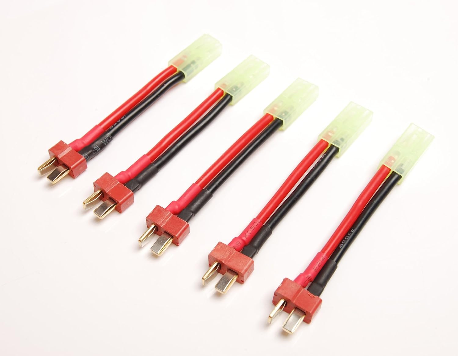 Amazon.com: Lot(5) Mini Tamiya Female to T-Plug T Plug Male Converter ...