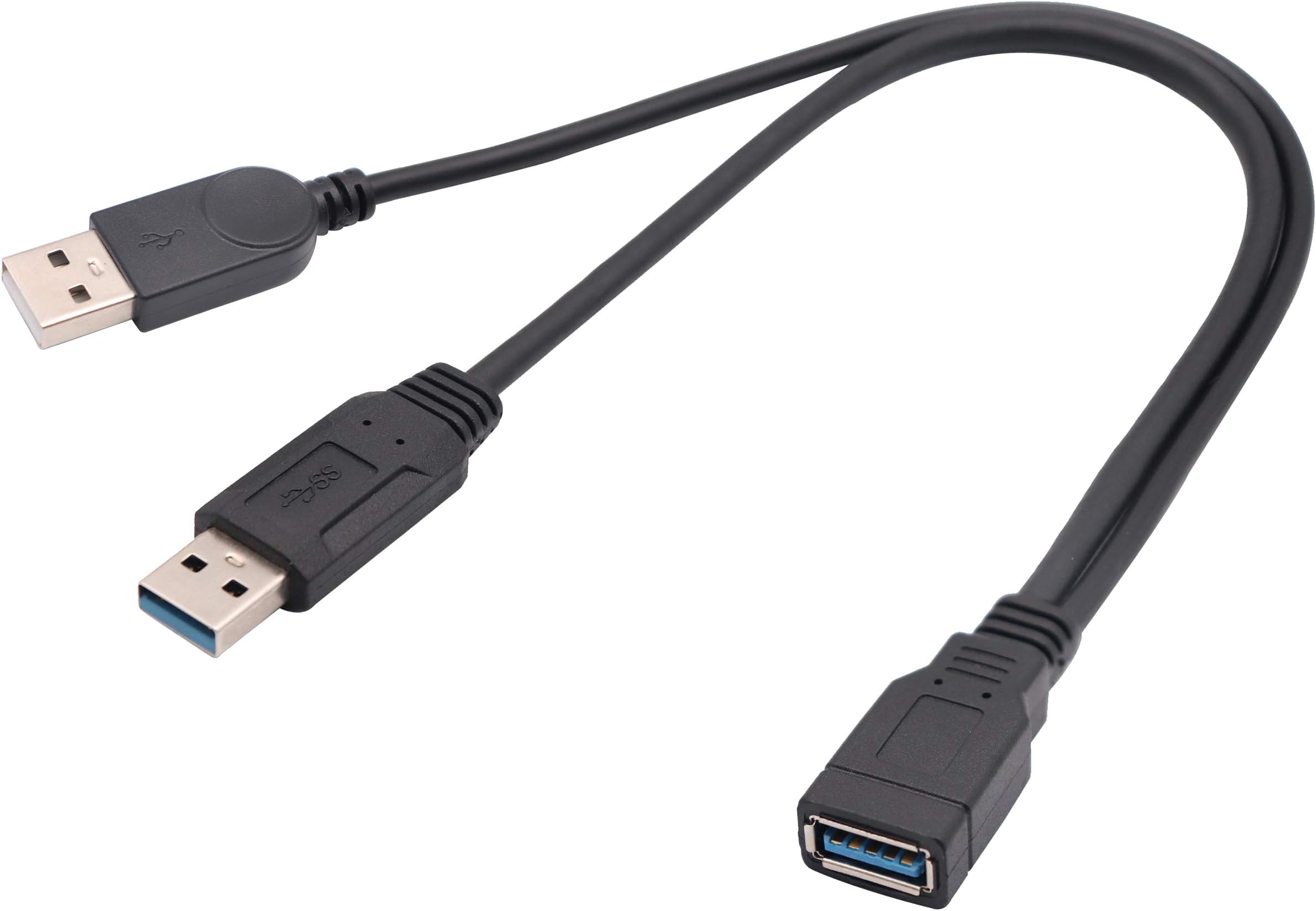 Amazon.com: AAOTOKK USB A 3.0 Y Splitter Cable, USB 3.0 A Female to ...
