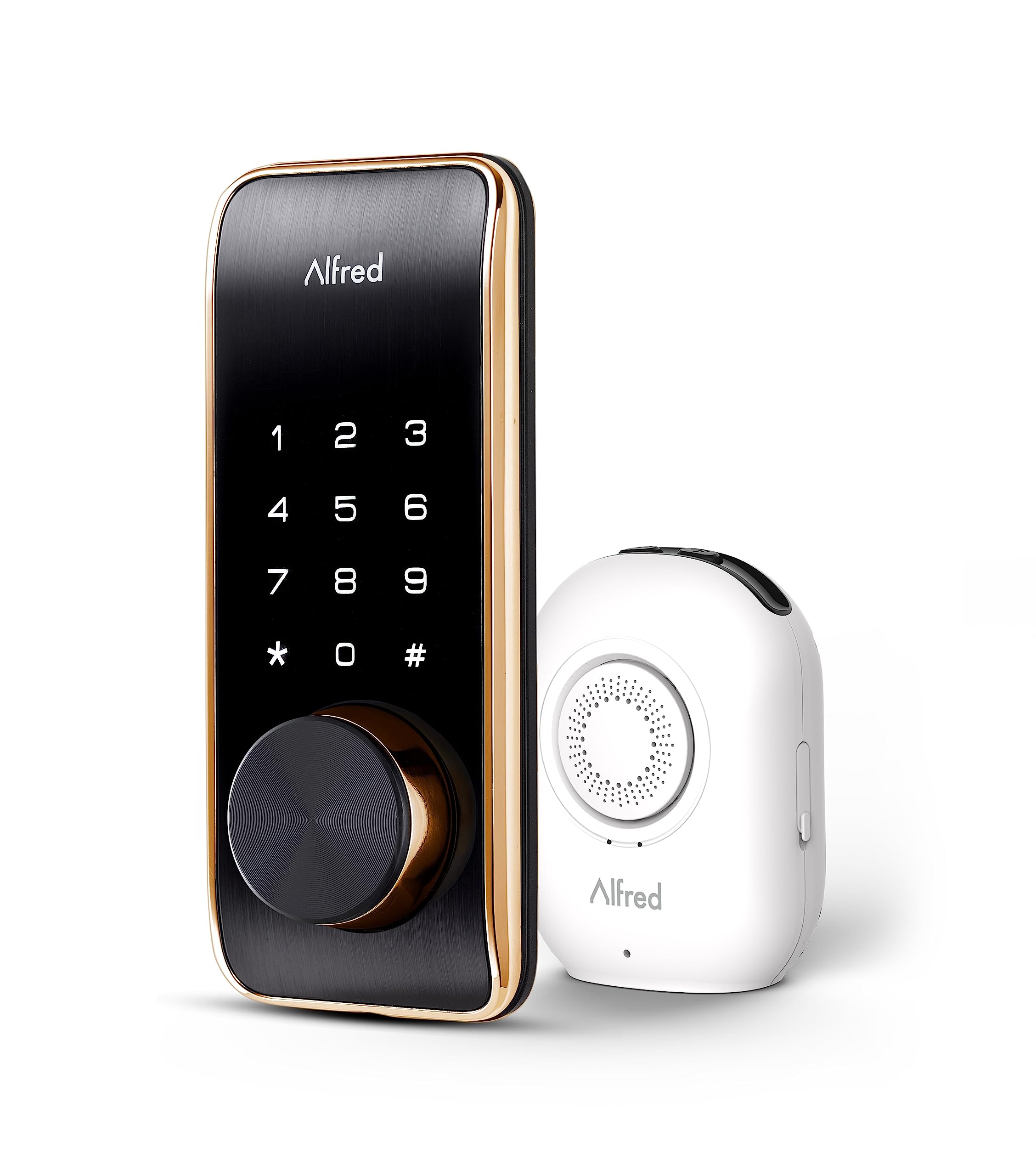 Front Door Smart Lock ALFRED Touchscreen Keypad Pin + Key Entry Sart ...