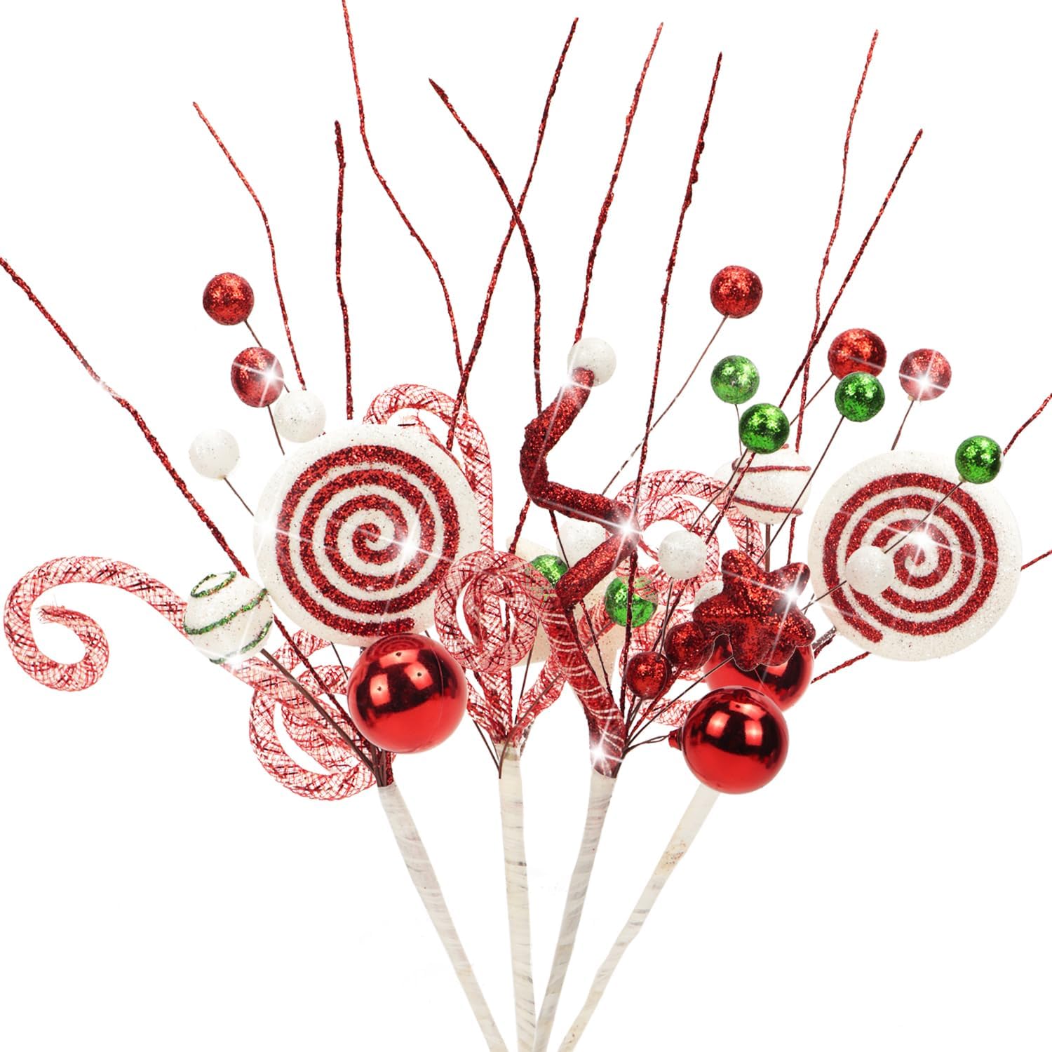 Amazon.com: 4Pcs Candy Cane Christmas Decorations,13.78" Candy Cane and ...