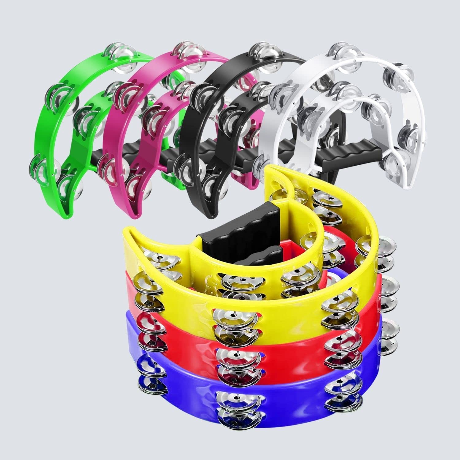 Snapklik.com : Flexzion Tambourine Metal Half Moon Musical Instruments ...
