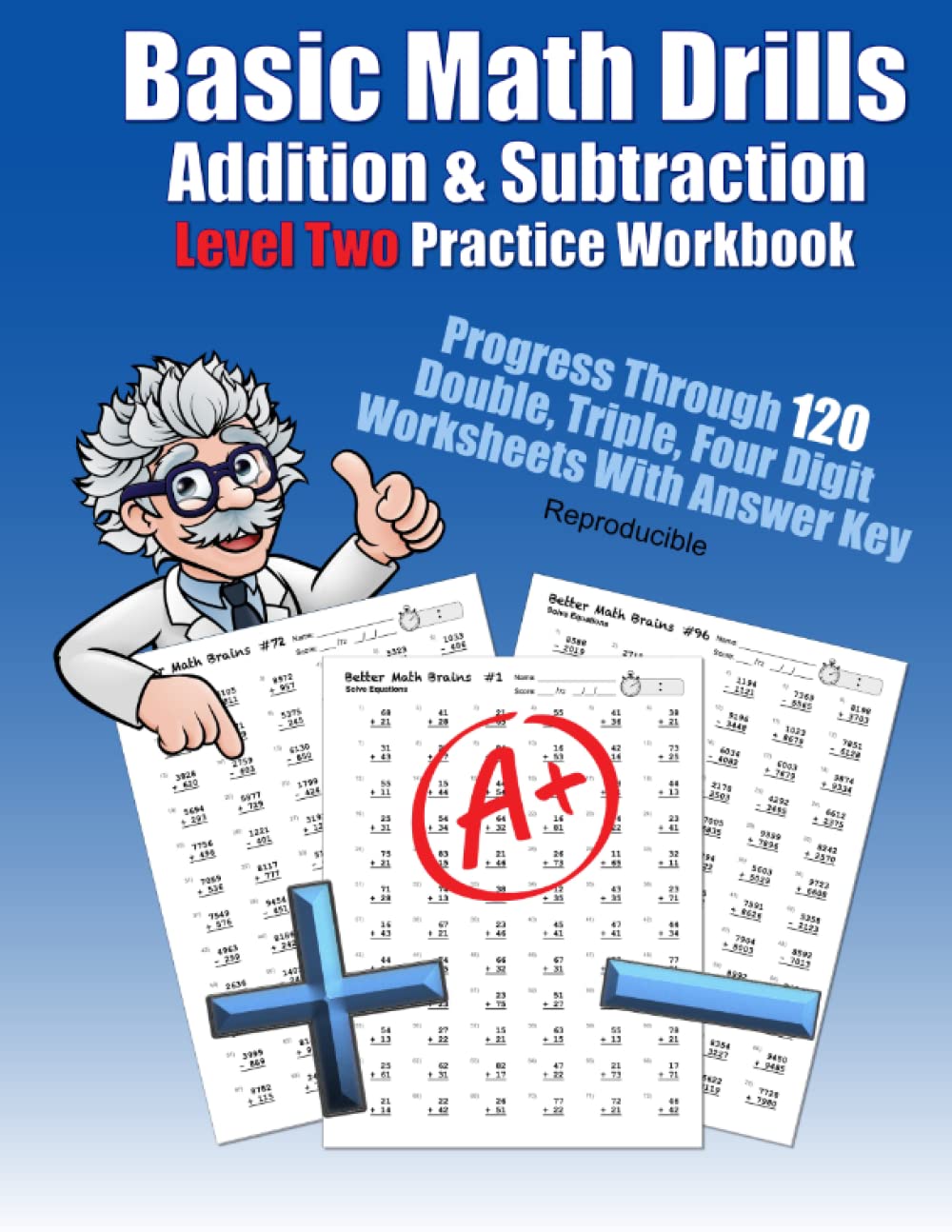 Basic Math Drills Addition & Subtraction Level Two Practice Workbook ...