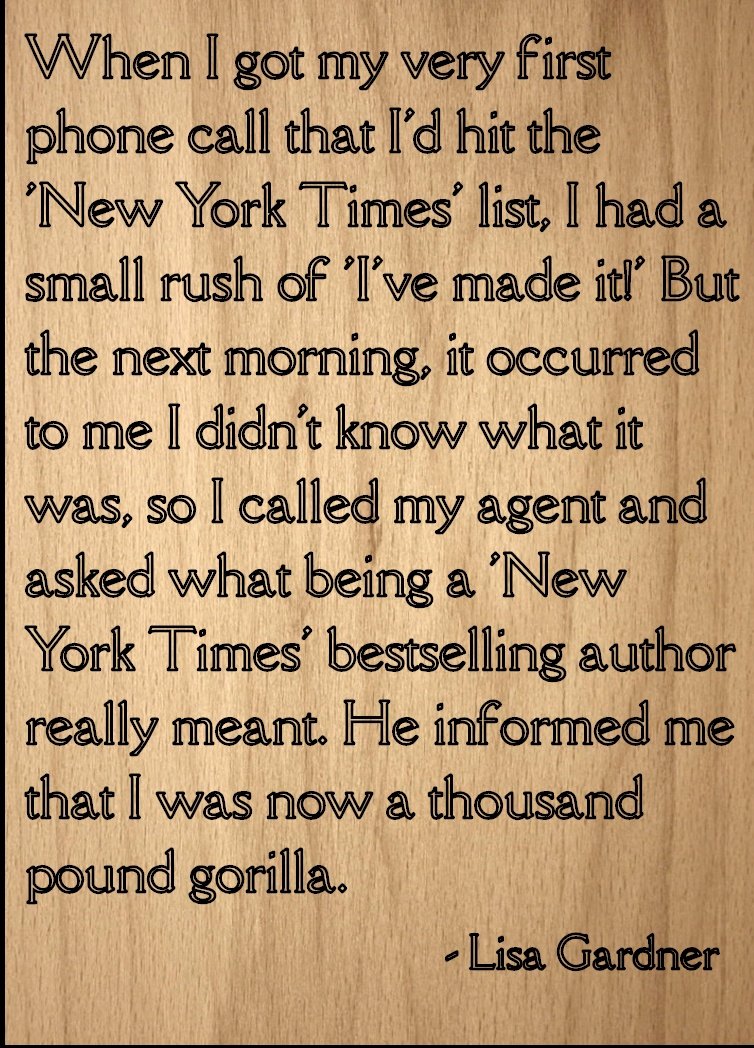 Lisa Gardner Quotes 6 Lisa Gardner Quotes For Writers About Writing