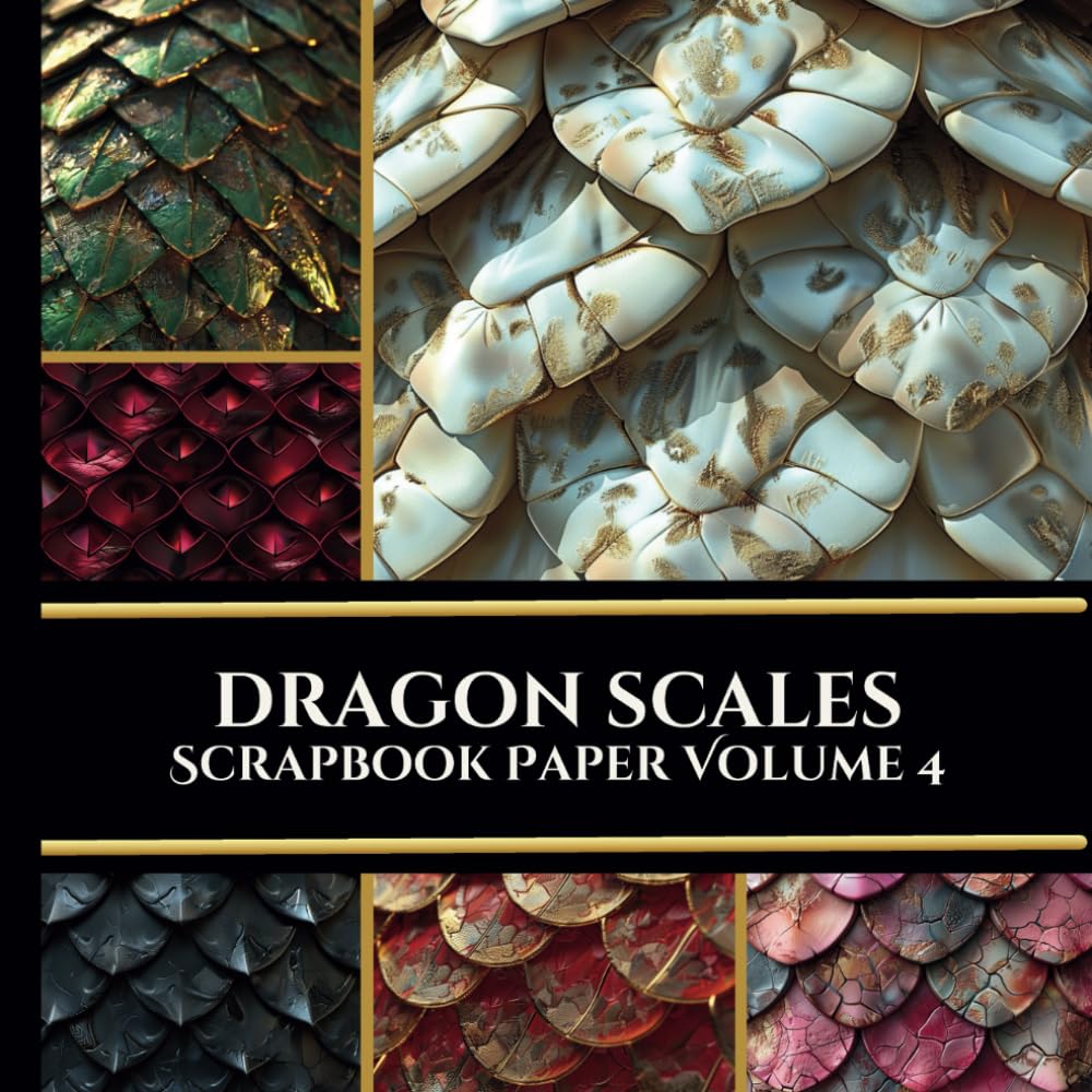 Dragon Scales Scrapbook Paper Volume 4: Decorative Paper | 24 Double ...